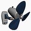Functional Wall Fan 3d 3ds