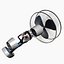 Functional Wall Fan 3d 3ds
