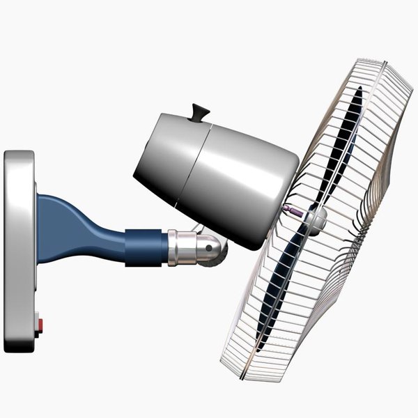 functional wall fan 3d 3ds