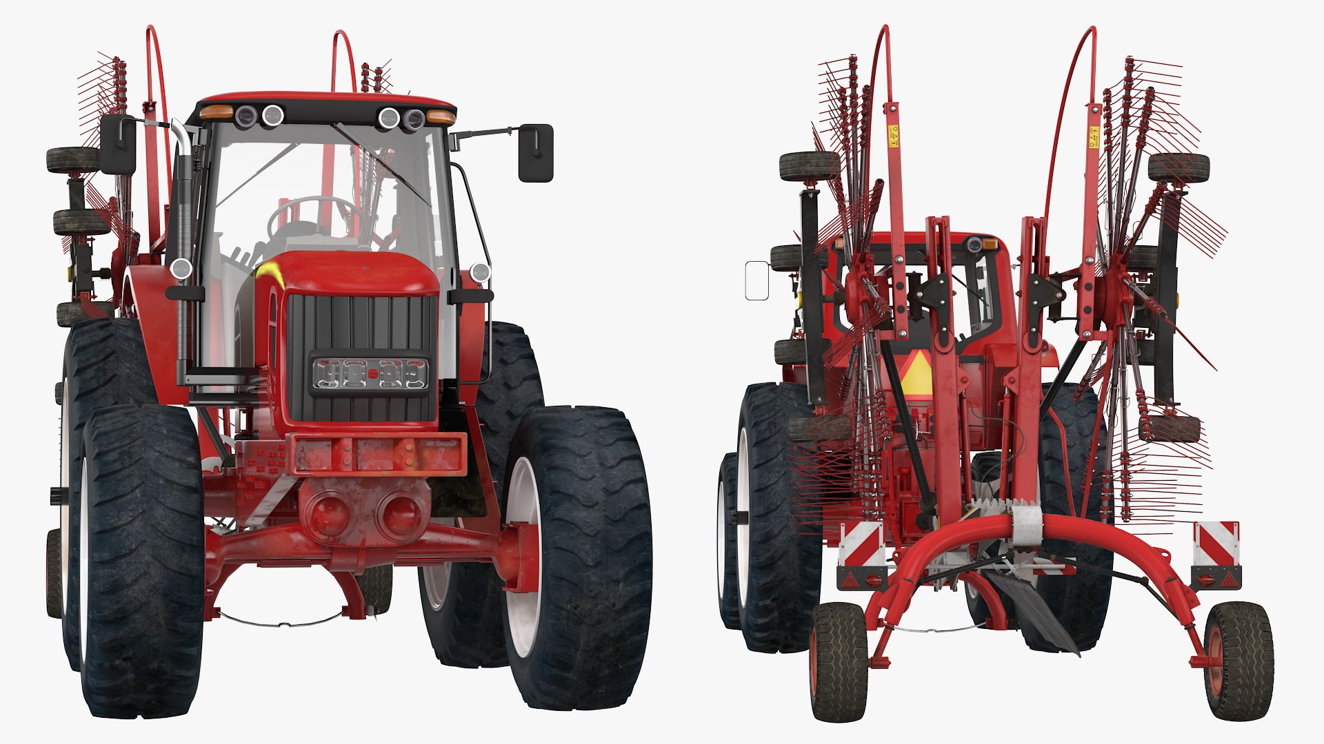 Tractor used twin rotary 3D model - TurboSquid 1521262
