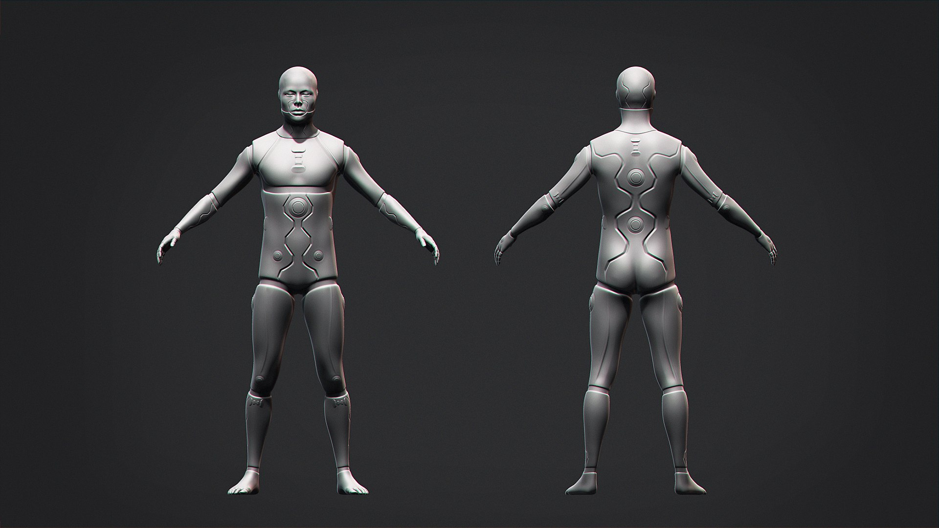 3D Male Robot Base Mesh - TurboSquid 1849616