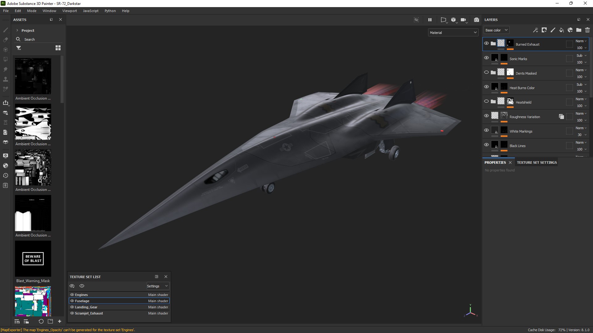 SR-72 Darkstar from Top Gun Maverick 3D model - TurboSquid 2068606