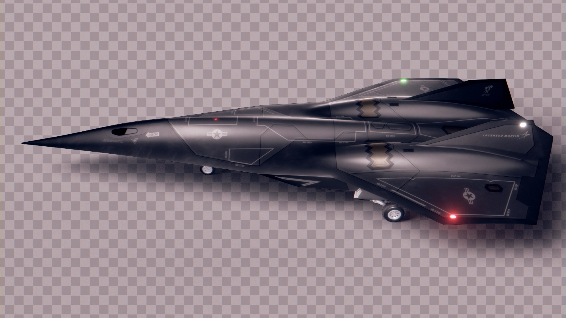 SR-72 Darkstar From Top Gun Maverick 3D Model - TurboSquid 2068606