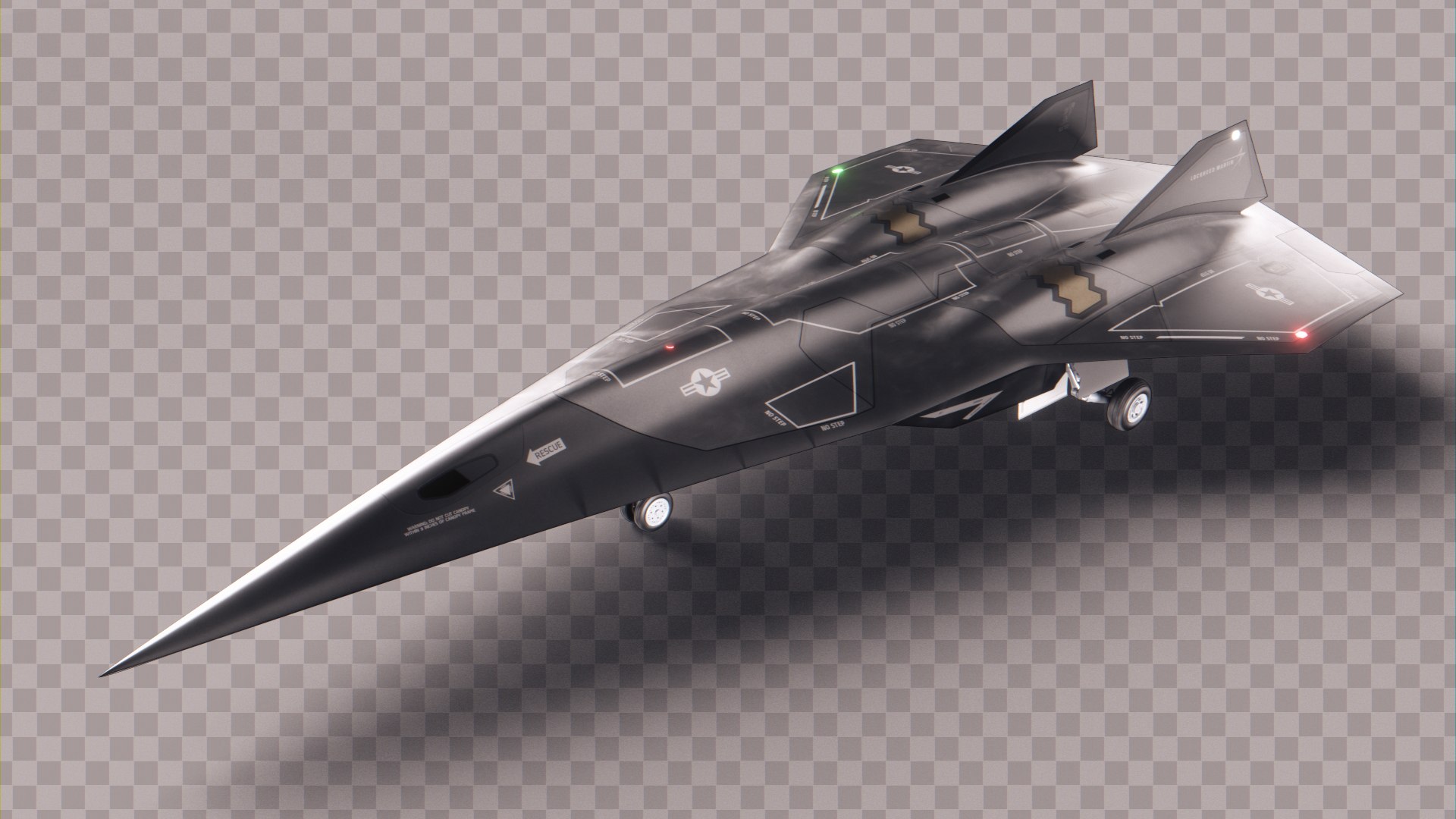 SR-72 Darkstar from Top Gun Maverick 3D model - TurboSquid 2068606