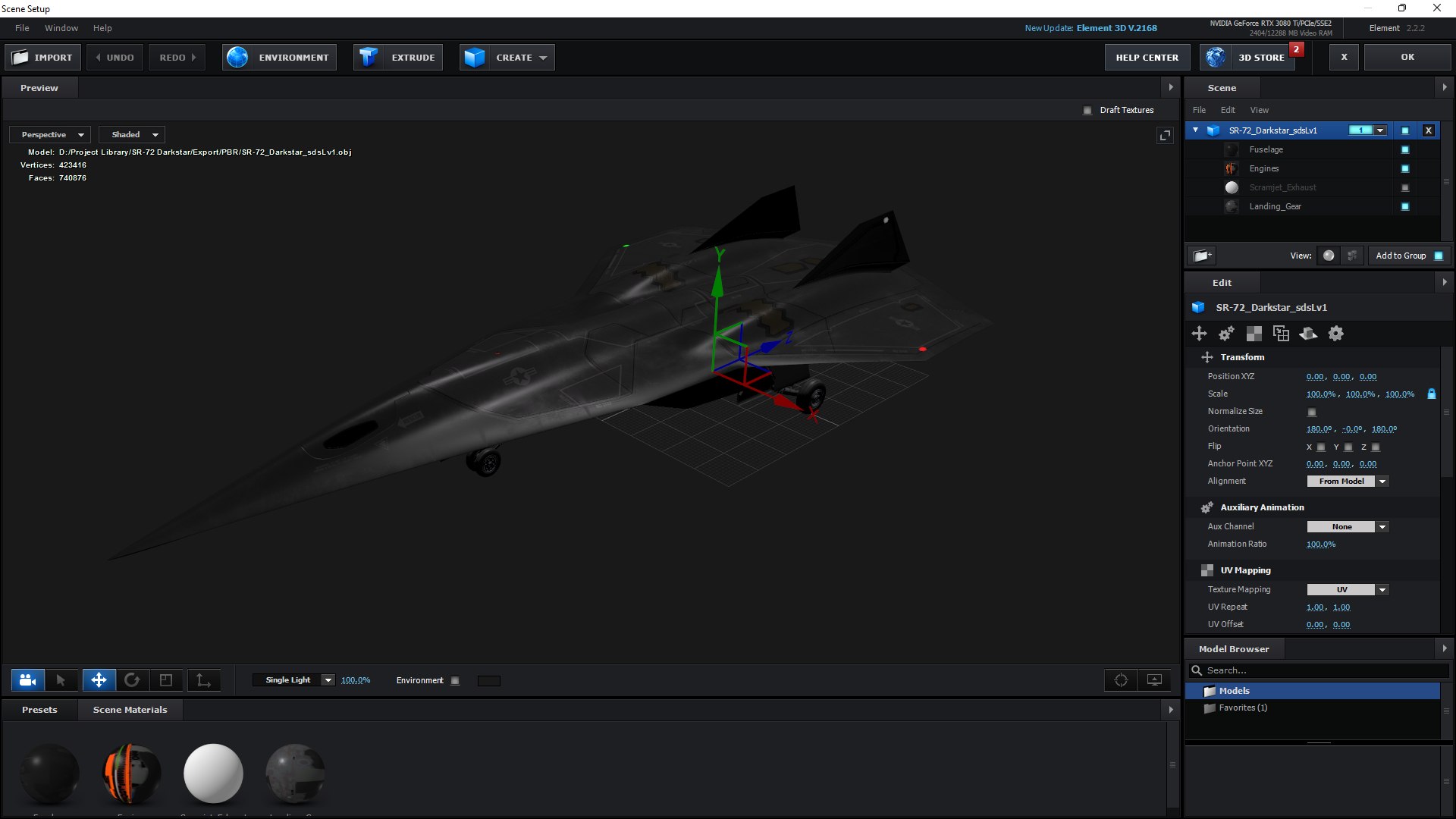 SR-72 Darkstar from Top Gun Maverick 3D model - TurboSquid 2068606