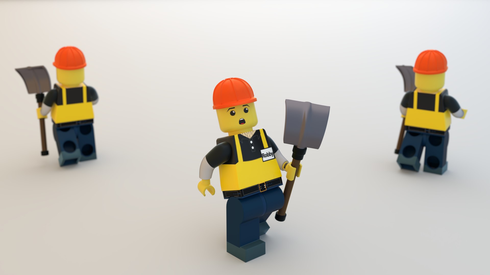 3D Lego 10 workers with tools model - TurboSquid 1792460