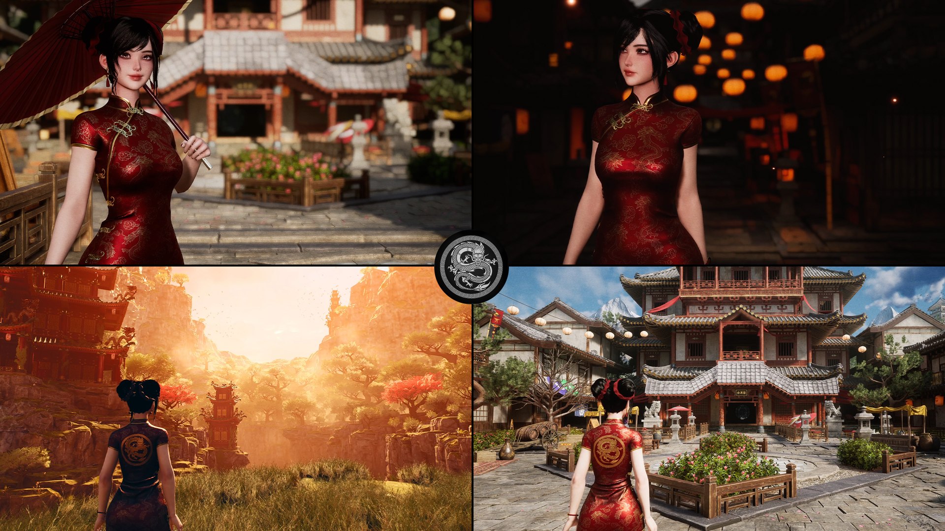 Jua Lee - Cheongsam Qipao Dress - Game Ready Low-poly 3D Model 3D Model ...