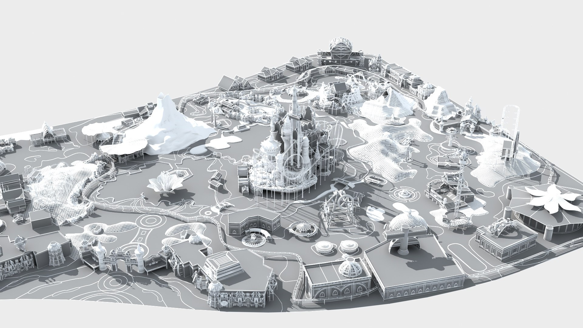 Amusement Park 1 3D Model - TurboSquid 2145017