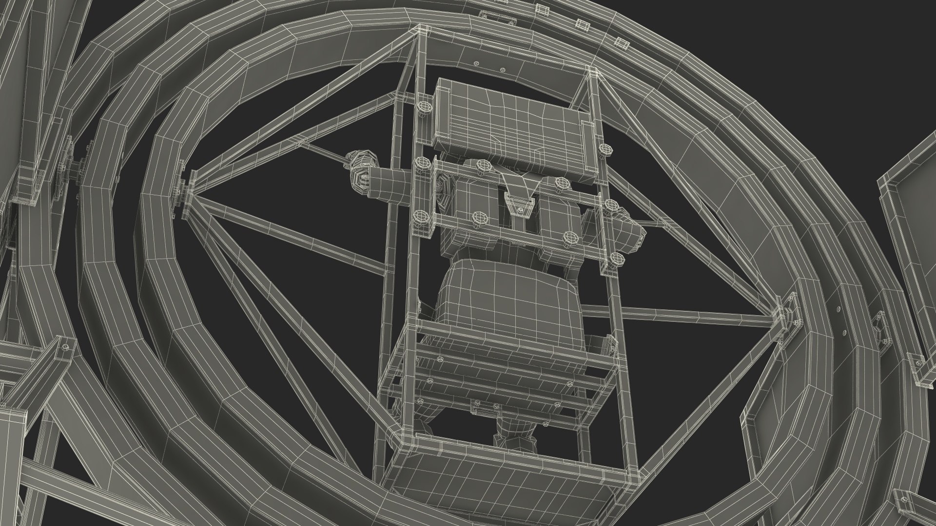 Astronaut Training Simulator With Mannequin Rigged 3D Model ...