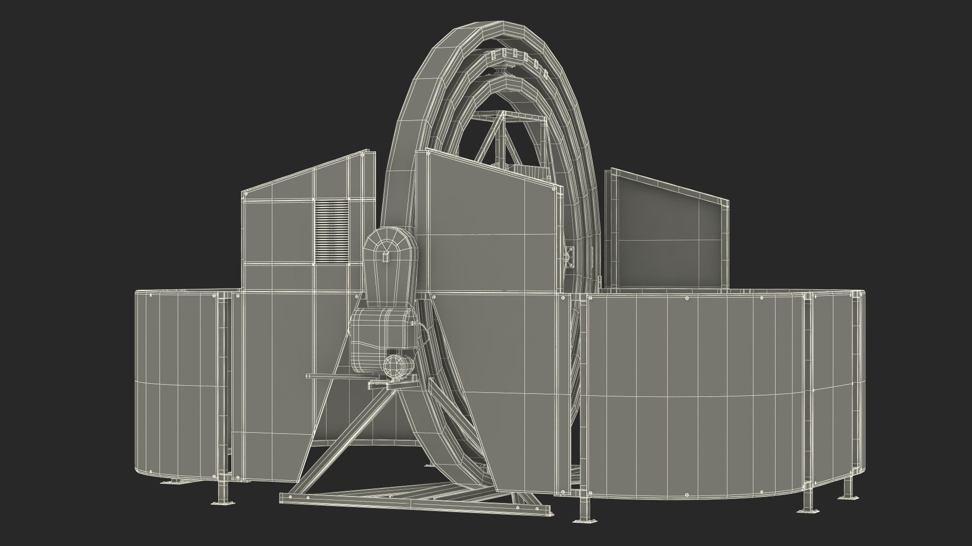 Astronaut Training Simulator With Mannequin Rigged 3D Model ...