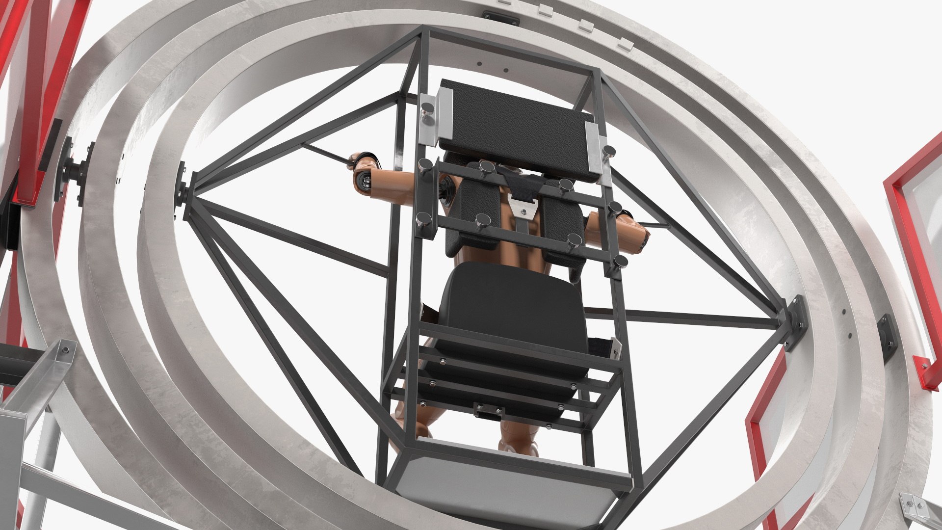 Astronaut Training Simulator With Mannequin Rigged 3D Model ...