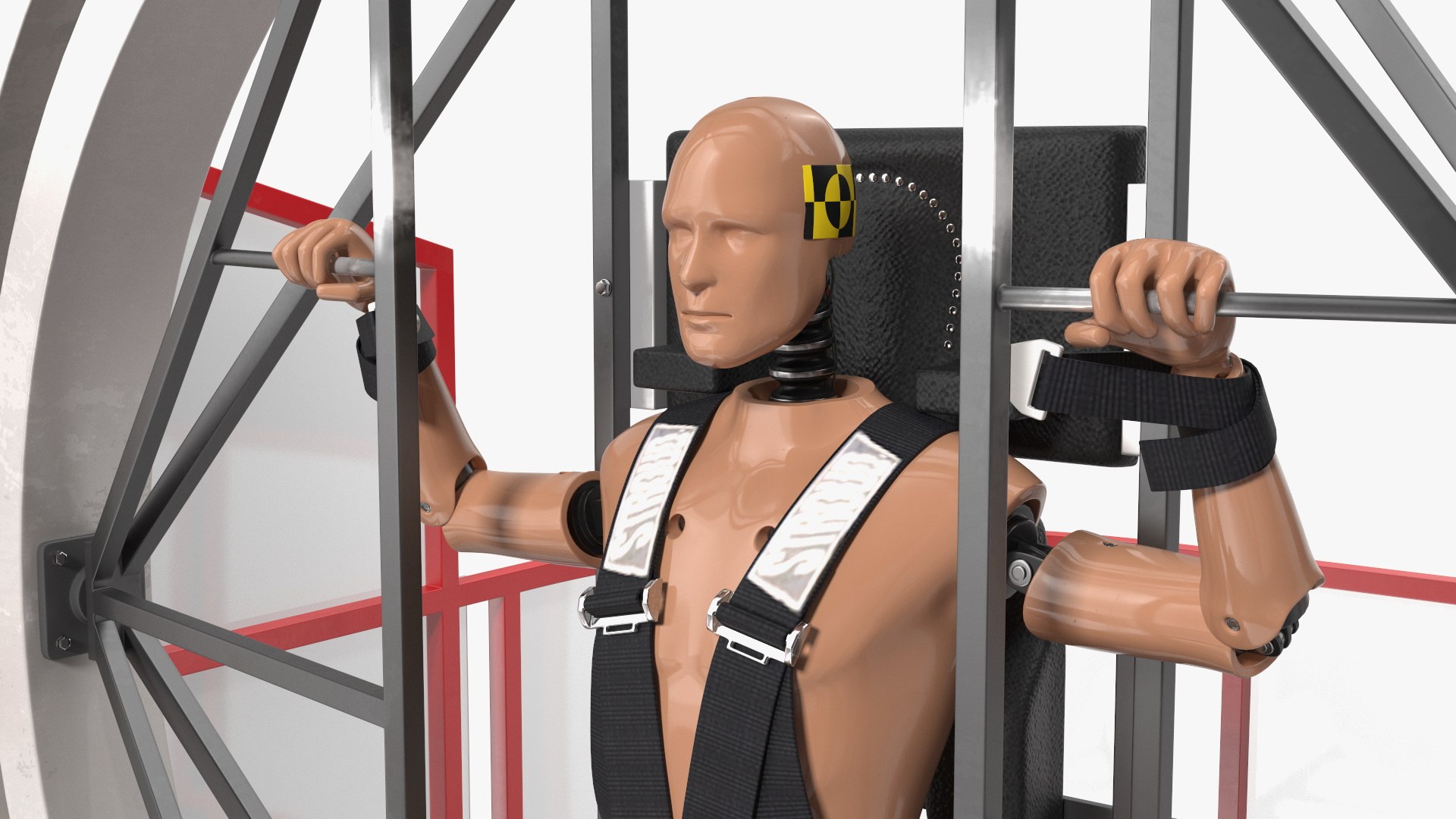 Astronaut Training Simulator With Mannequin Rigged 3D Model ...