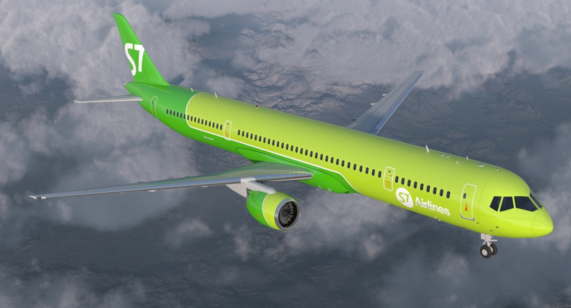 Mc 21 S7 Airlines 3D - TurboSquid 1394283