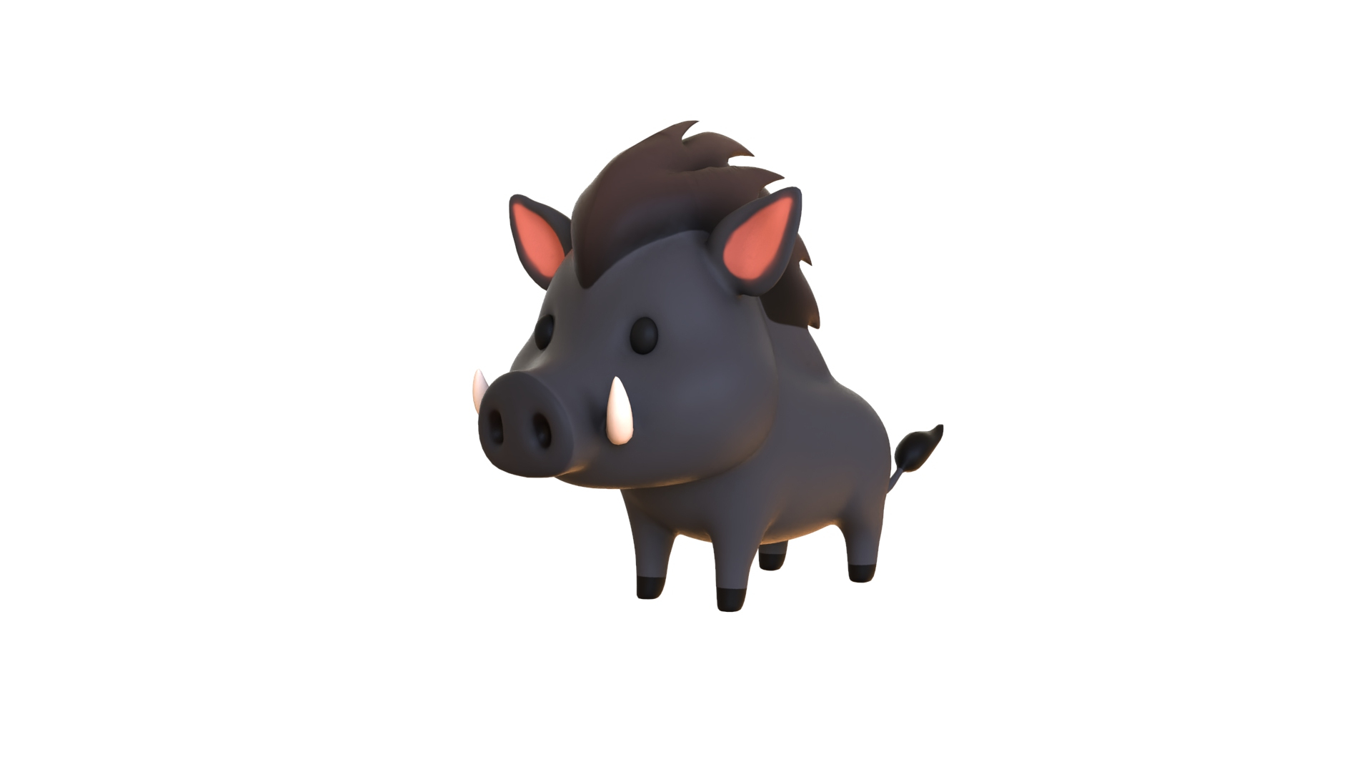3D Cartoon Wild Boar Animal 03 - TurboSquid 2333944