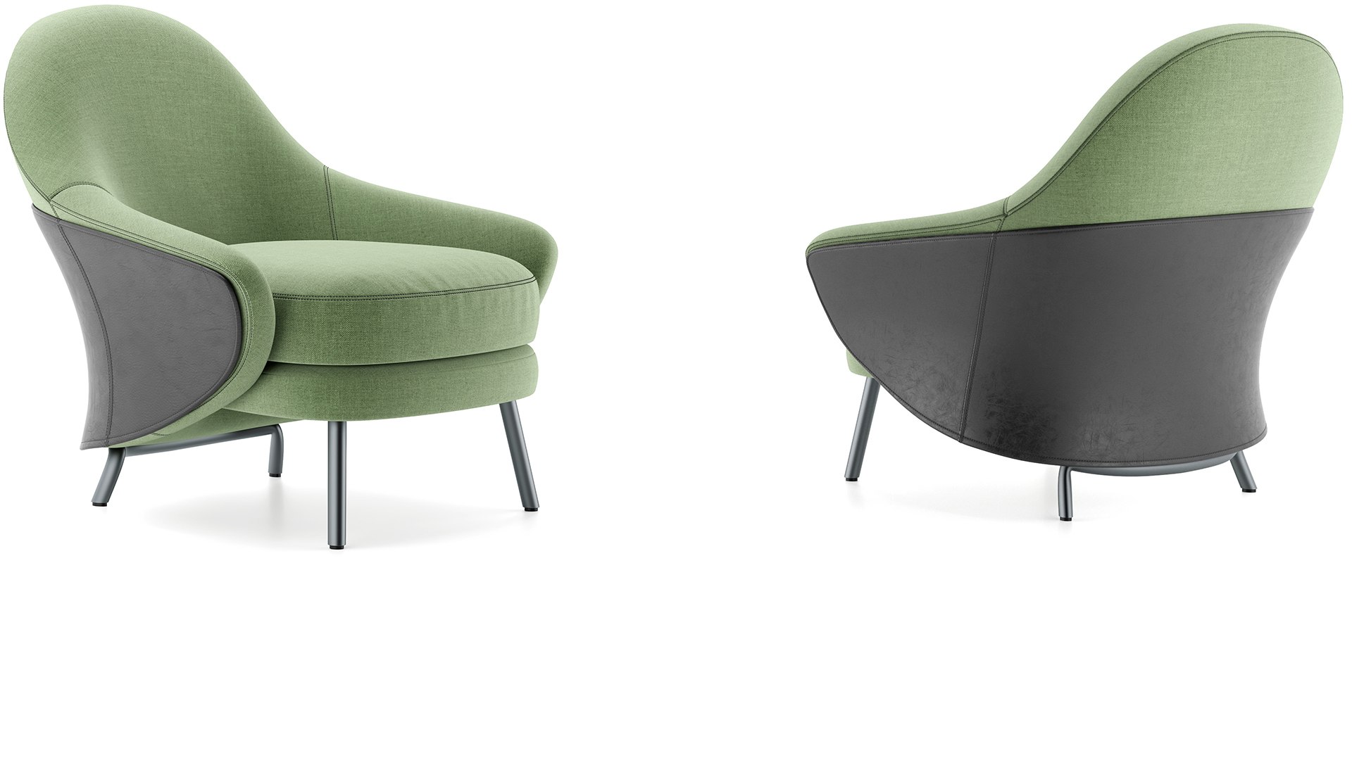 3D Minotti Angie Armchair - TurboSquid 1862355