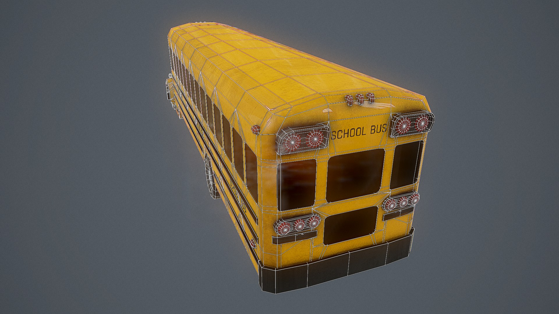 3D School Bus Model - TurboSquid 1246306