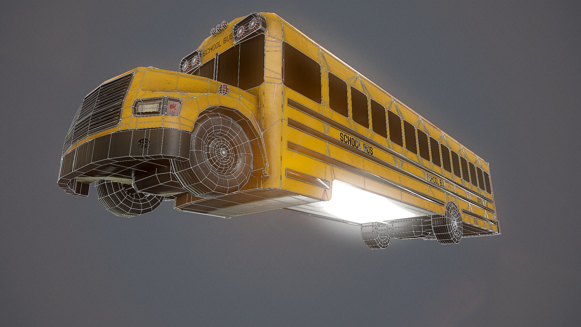 3D School Bus Model - TurboSquid 1246306