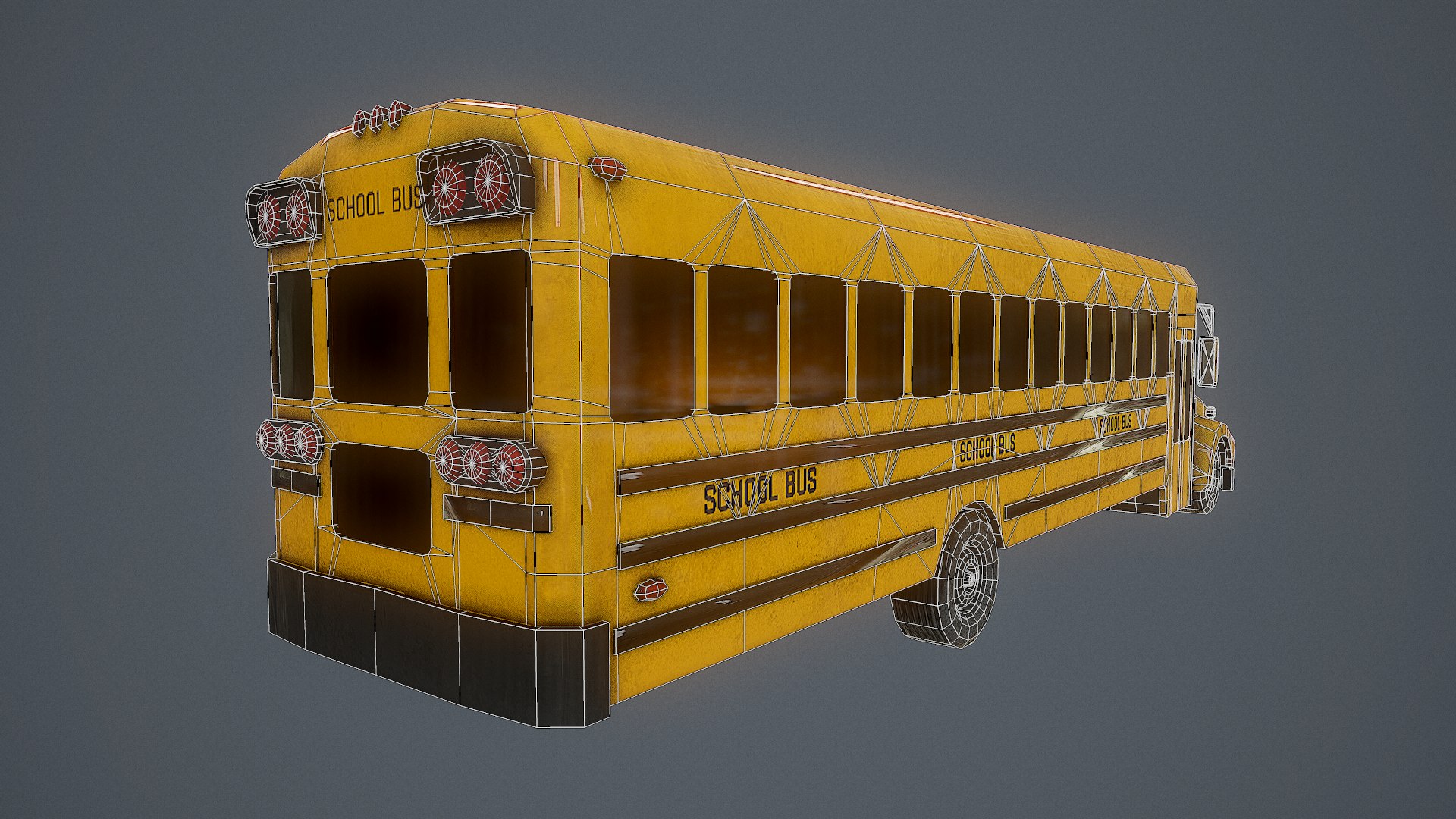 3D School Bus Model - TurboSquid 1246306