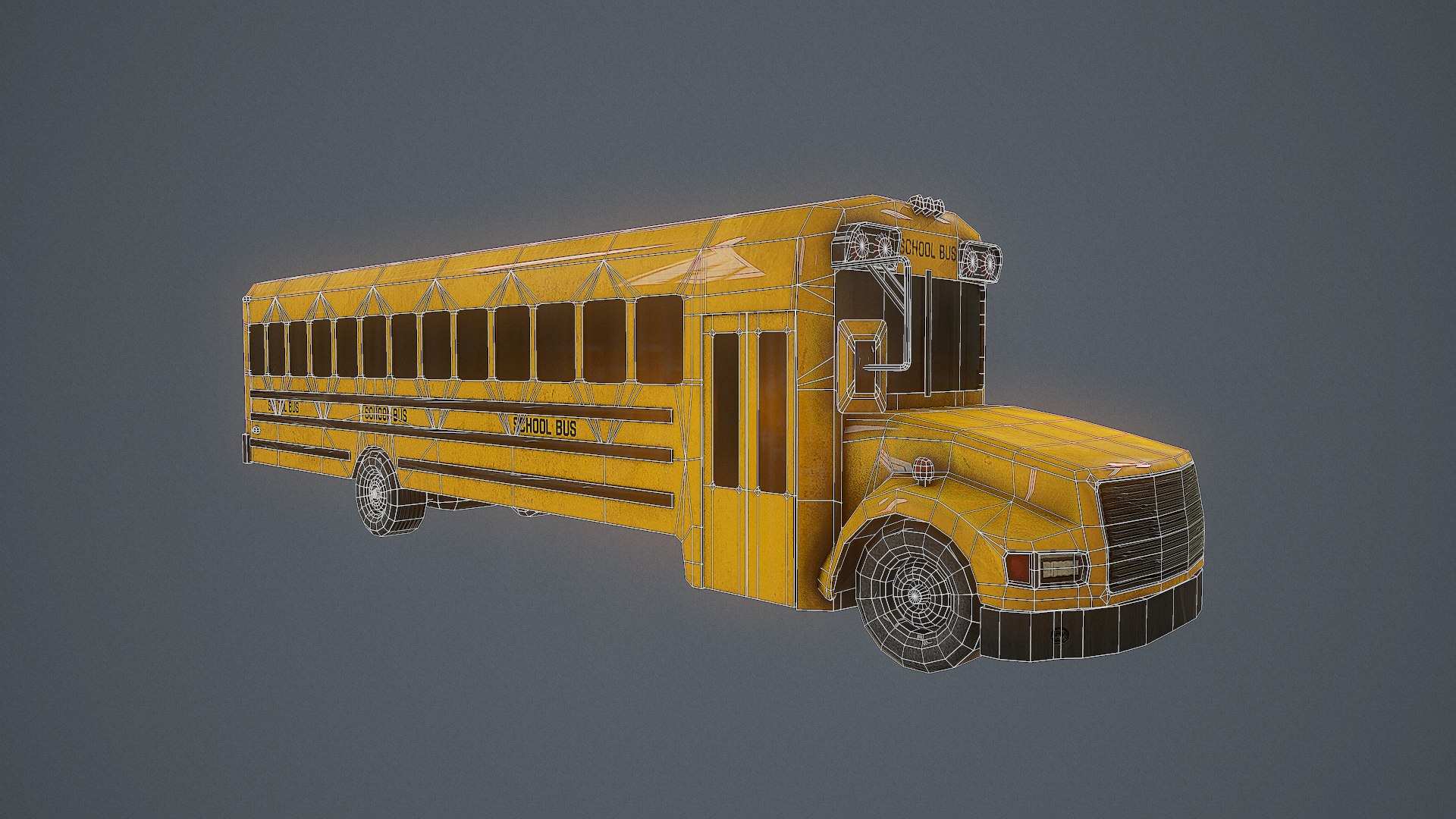 3D School Bus Model - TurboSquid 1246306