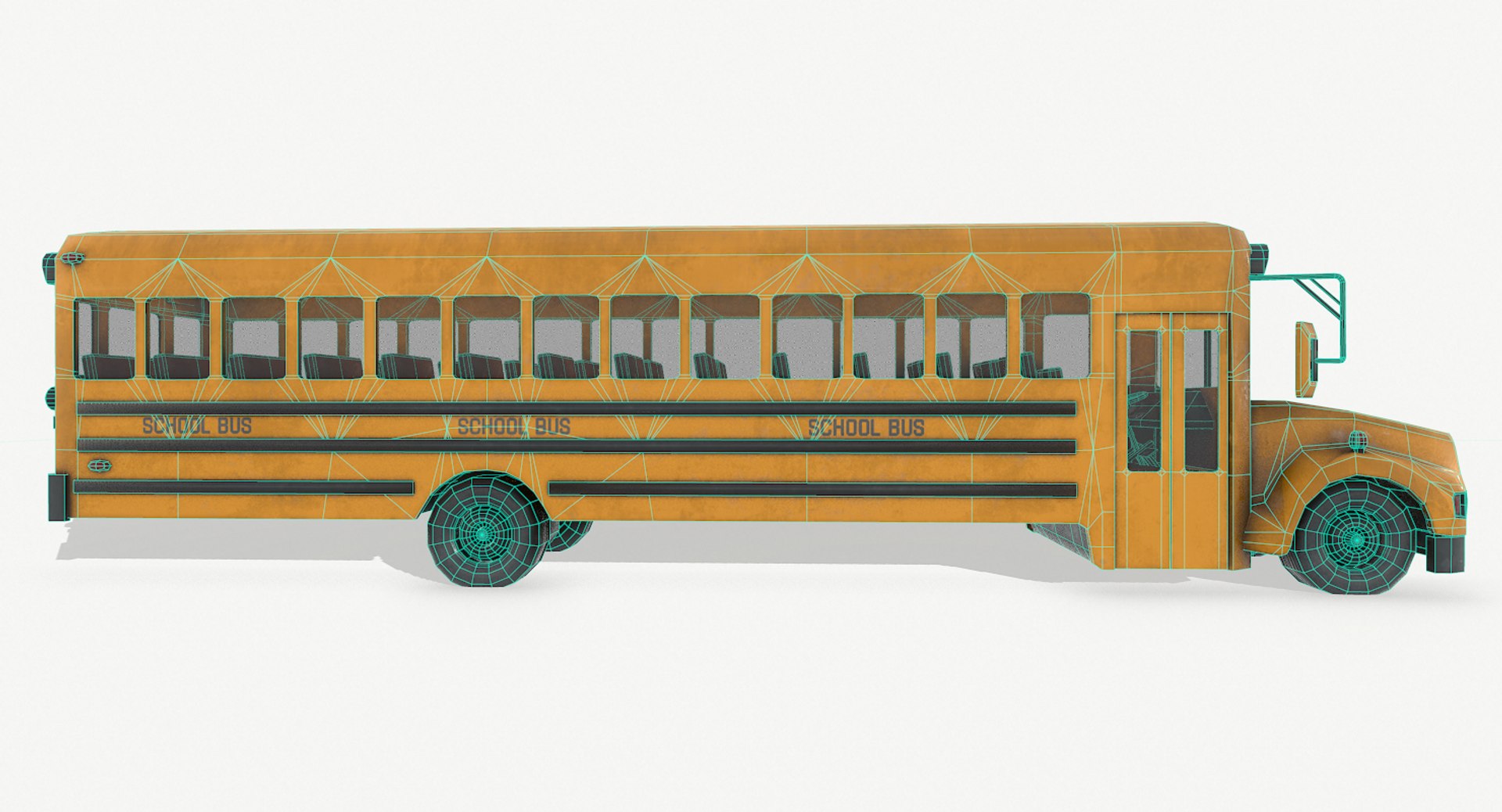 3D School Bus Model - TurboSquid 1246306
