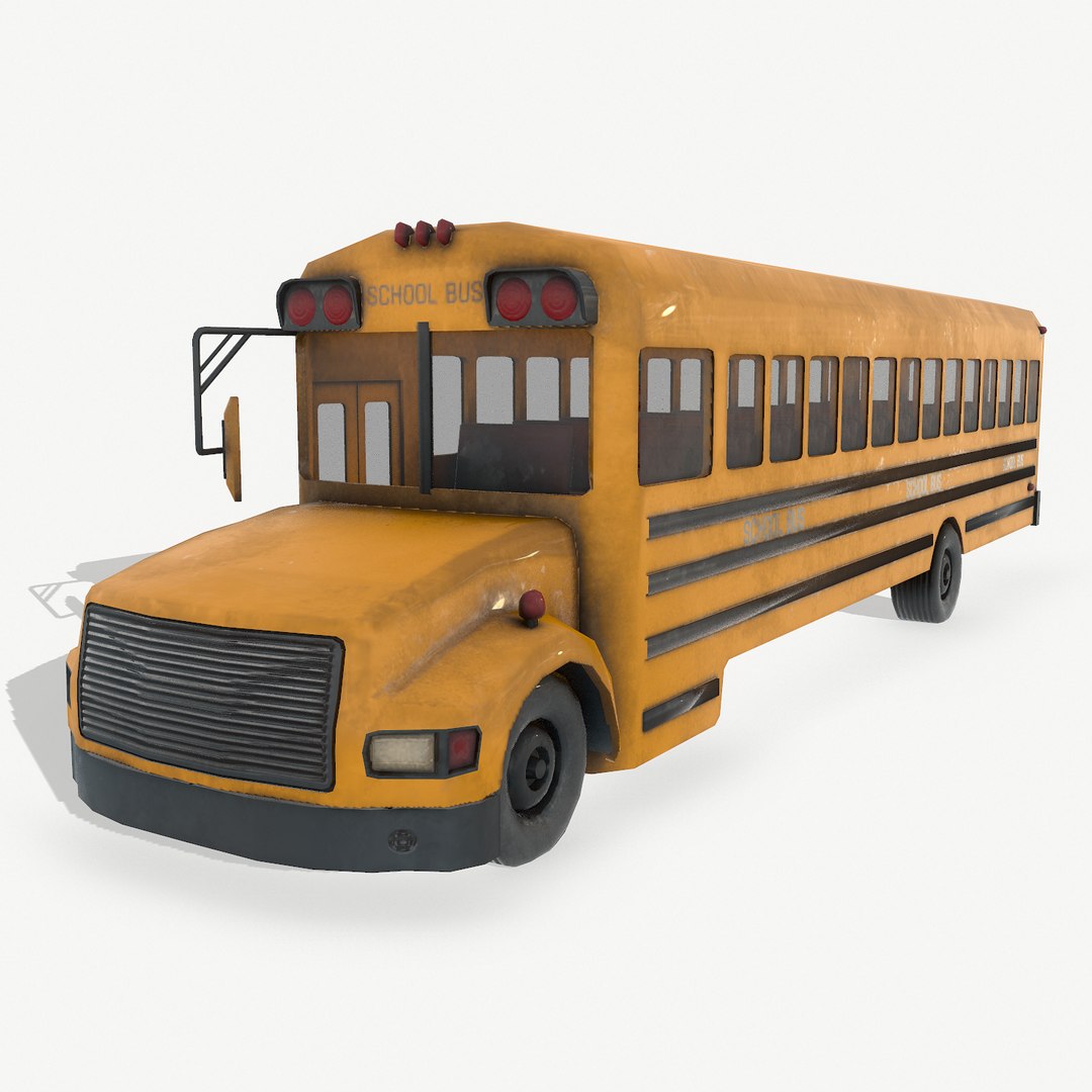 3D School Bus Model - TurboSquid 1246306