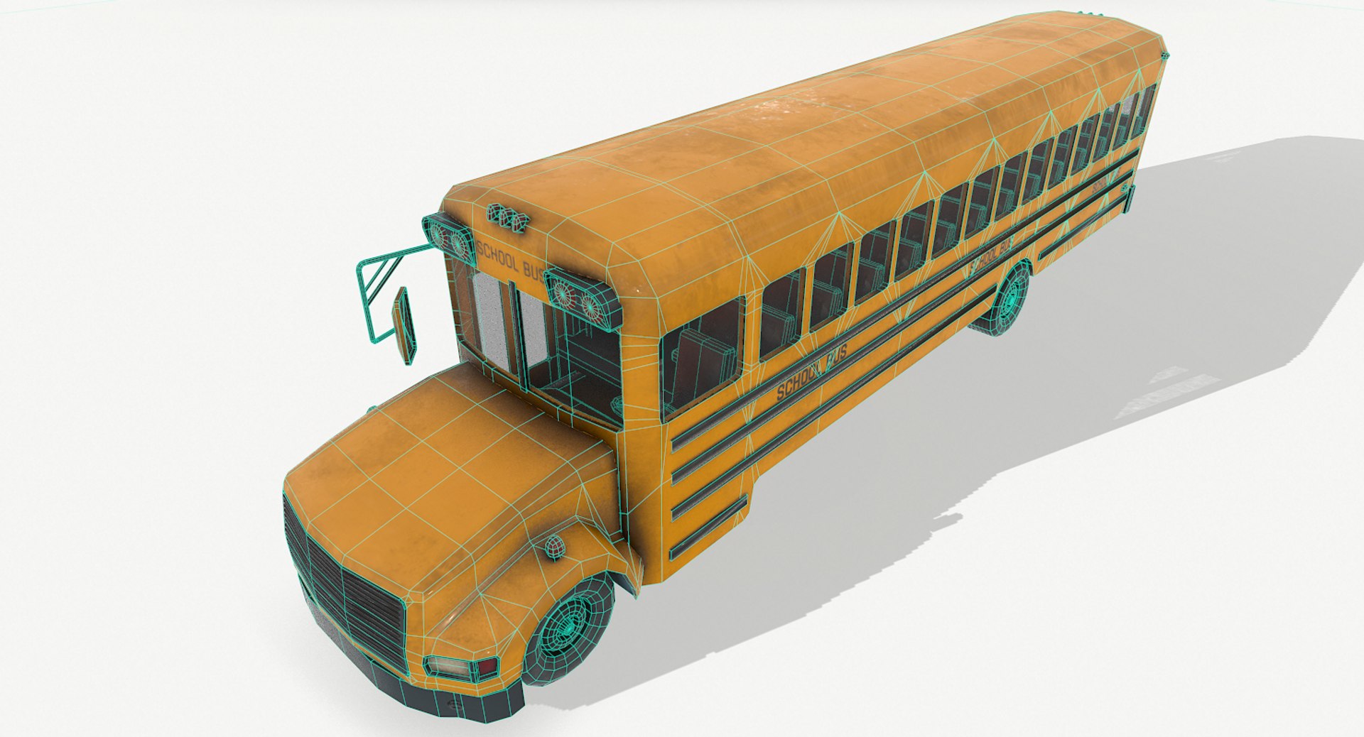 3D School Bus Model - TurboSquid 1246306