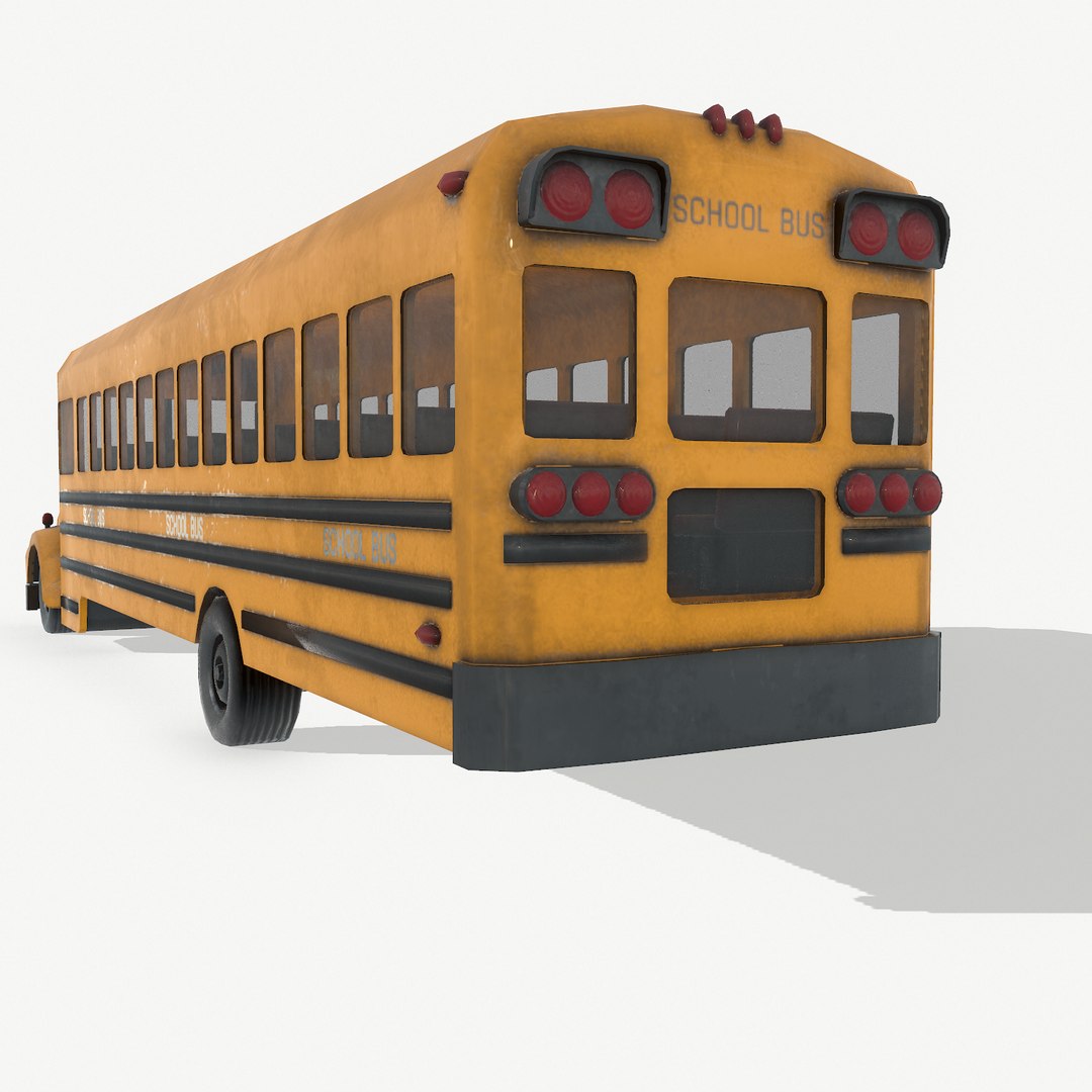 3D School Bus Model - TurboSquid 1246306