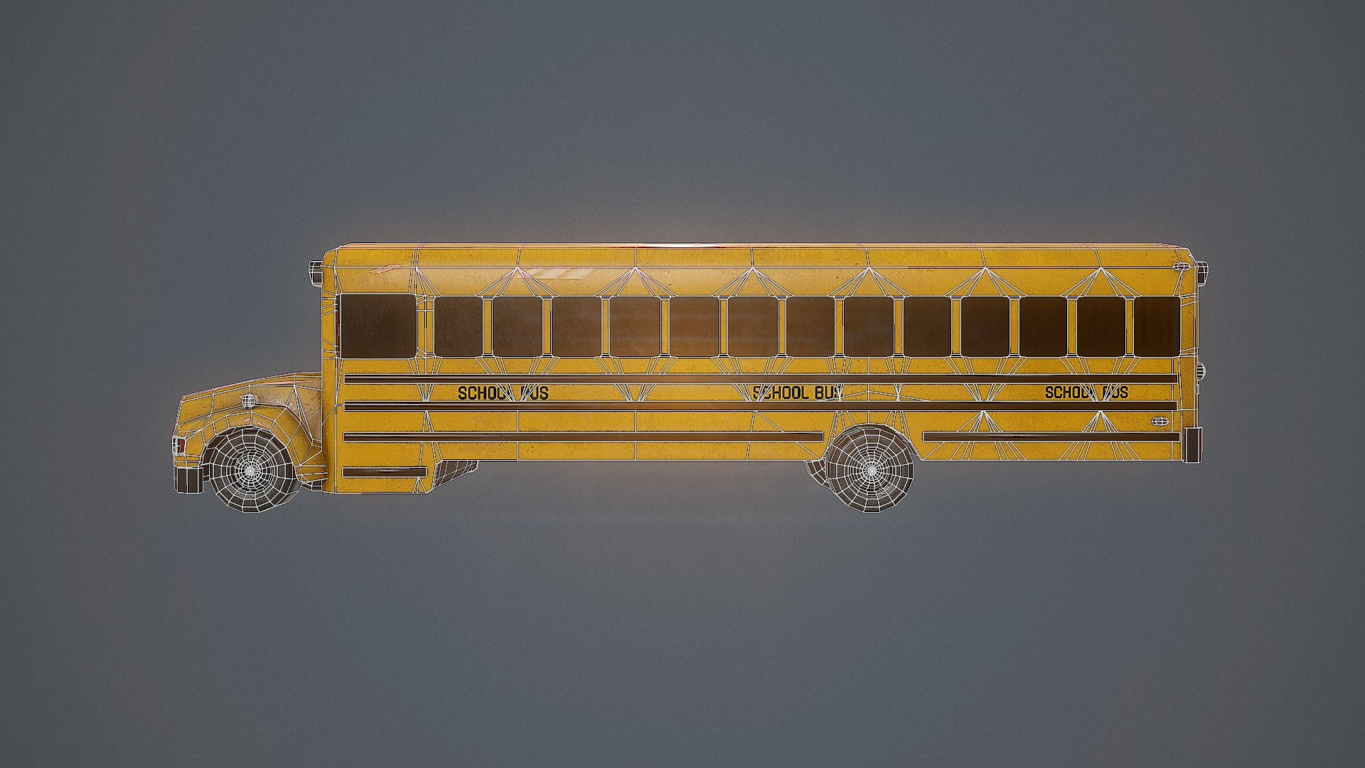 3D School Bus Model - TurboSquid 1246306