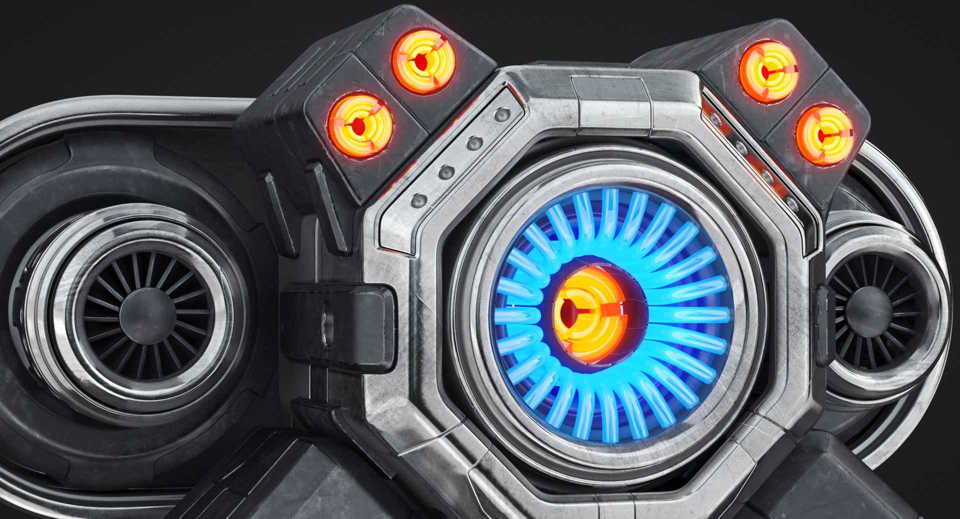 3D sci-fi engine model - TurboSquid 1225039