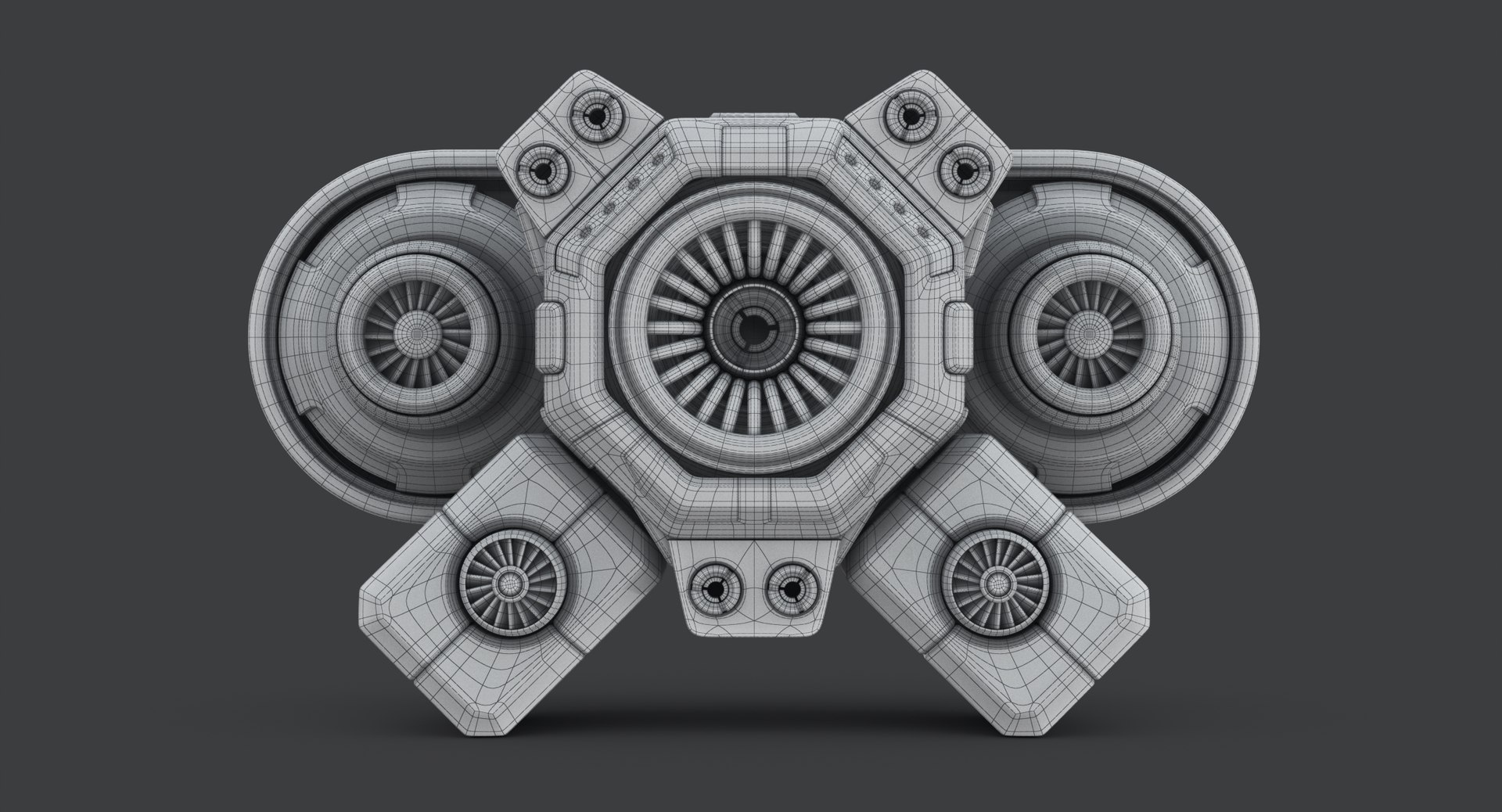3D sci-fi engine model - TurboSquid 1225039