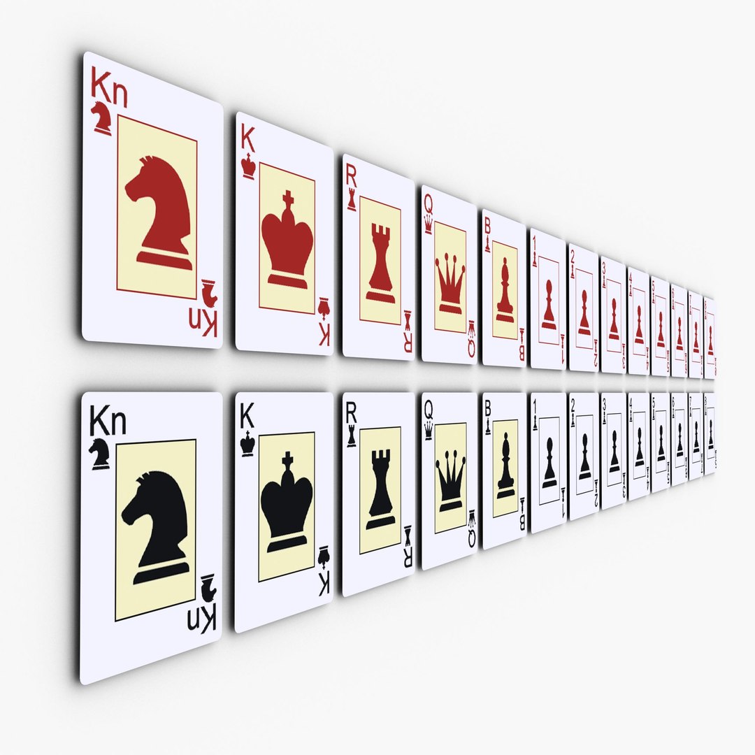 Deck Chess Cards 3d Max