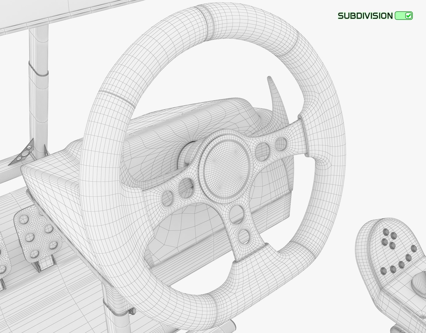 3D Generic Racing Simulator Cockpit With Monitor A - TurboSquid 2308800