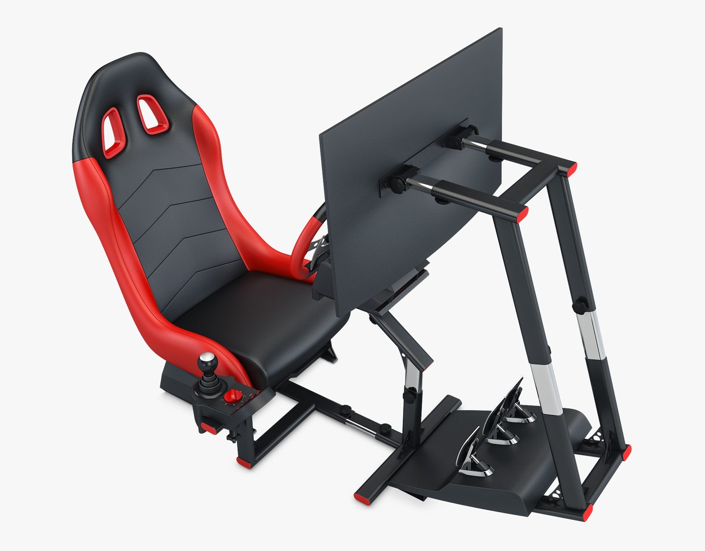 3D Generic Racing Simulator Cockpit With Monitor A - TurboSquid 2308800