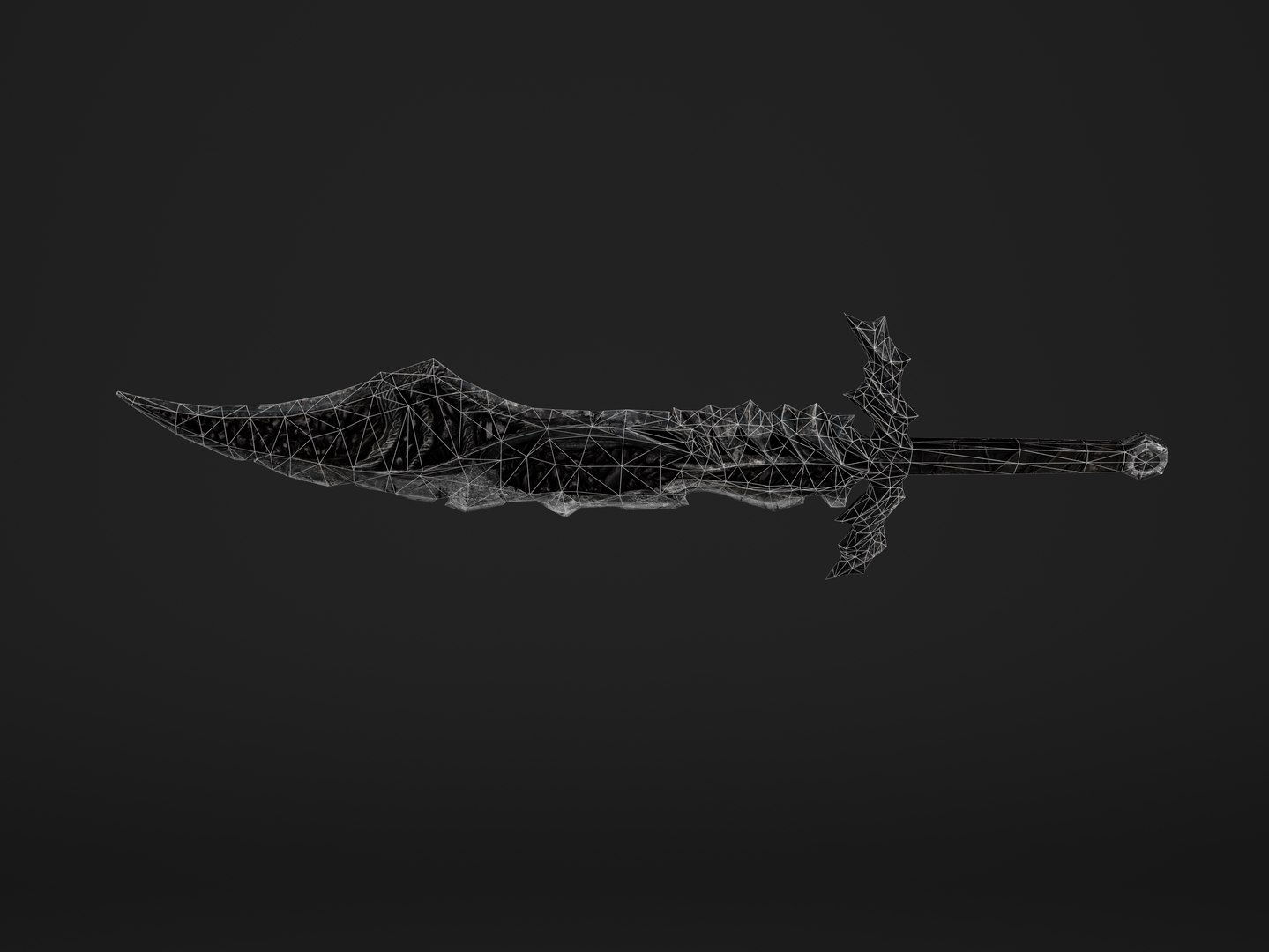 Sword Metal Black 3D Model - TurboSquid 1424717