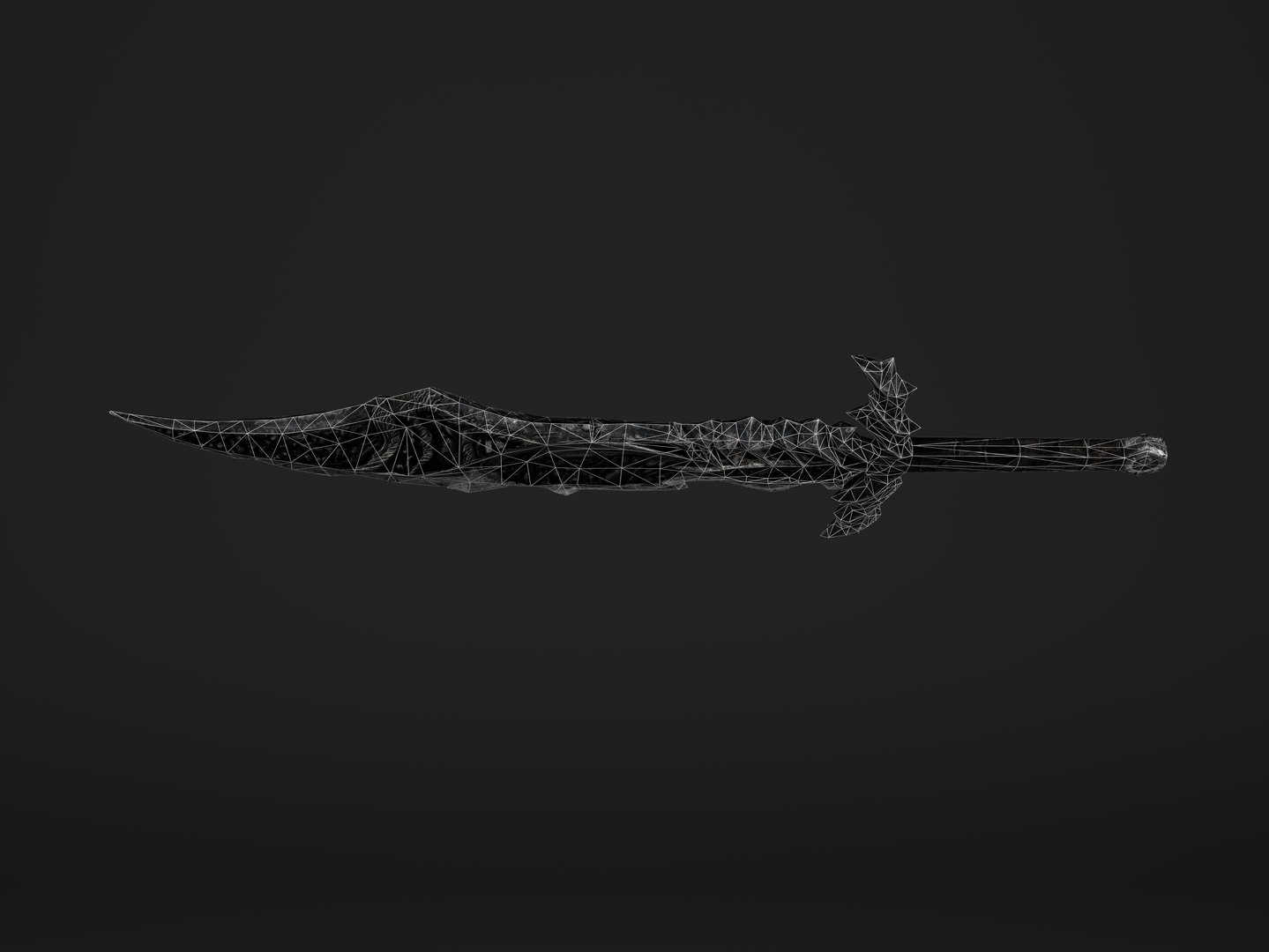 Sword Metal Black 3D Model - TurboSquid 1424717