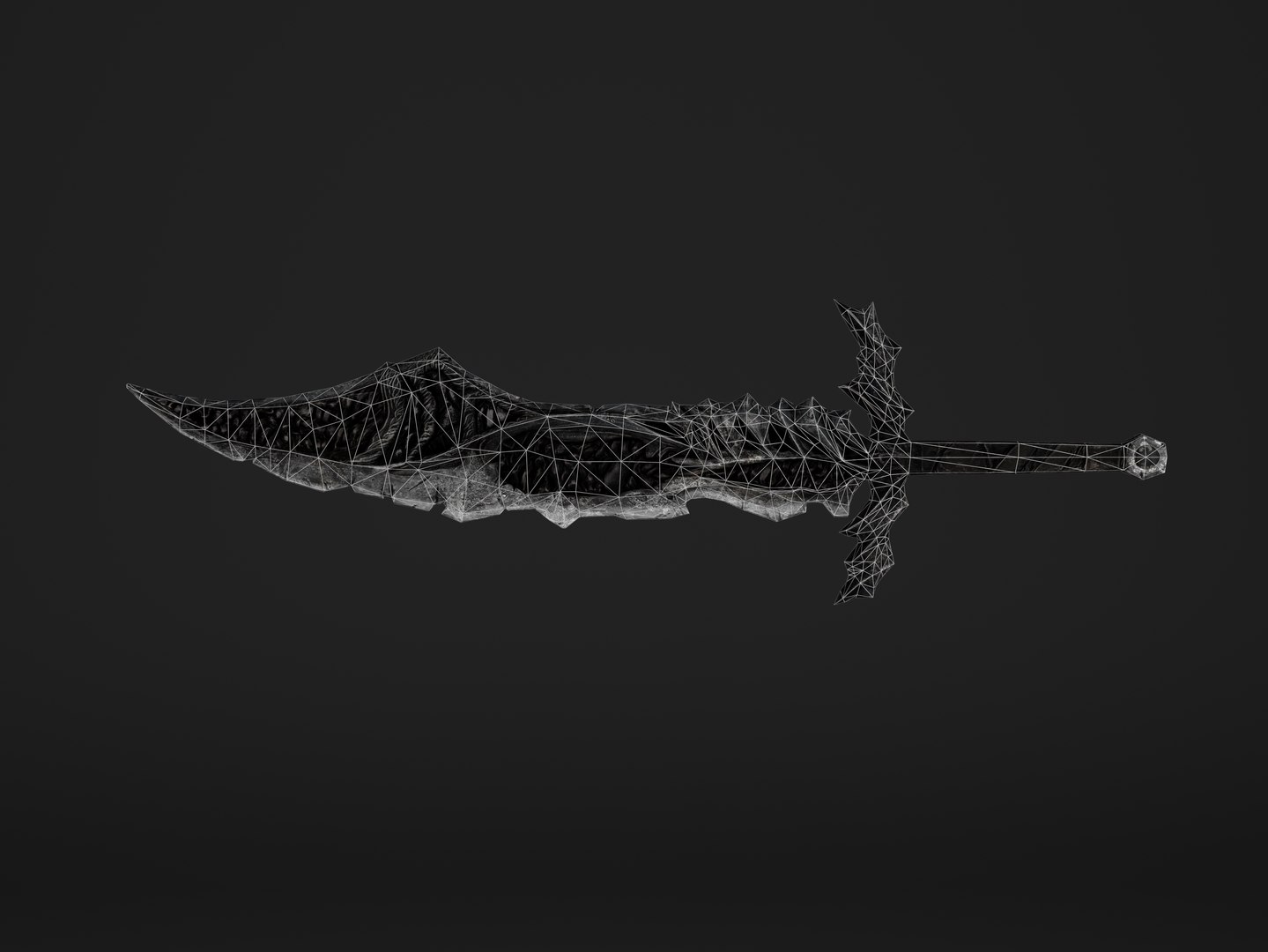 Sword Metal Black 3D Model - TurboSquid 1424717