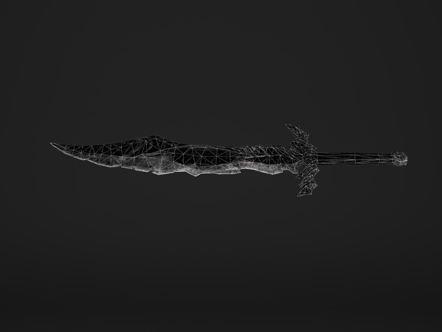 Sword Metal Black 3D Model - TurboSquid 1424717