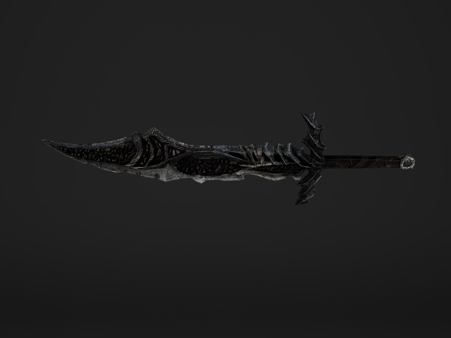 Sword Metal Black 3D Model - TurboSquid 1424717