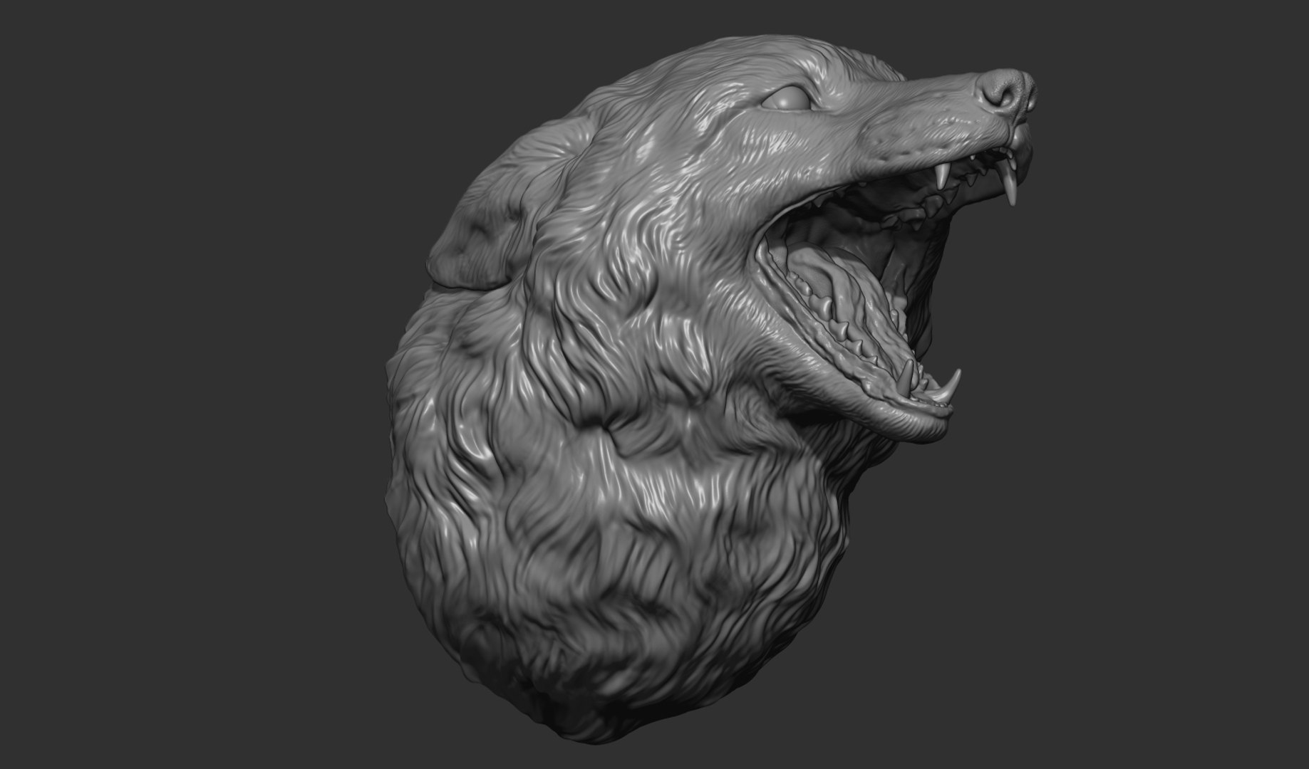 3D Fox Grin Head - TurboSquid 1829215