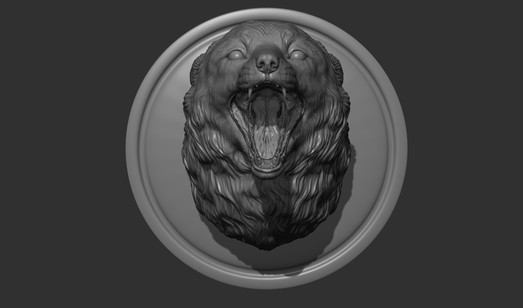 3D Fox Grin Head - TurboSquid 1829215