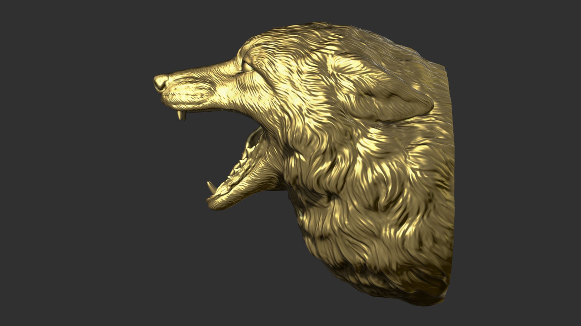 3D Fox Grin Head - TurboSquid 1829215