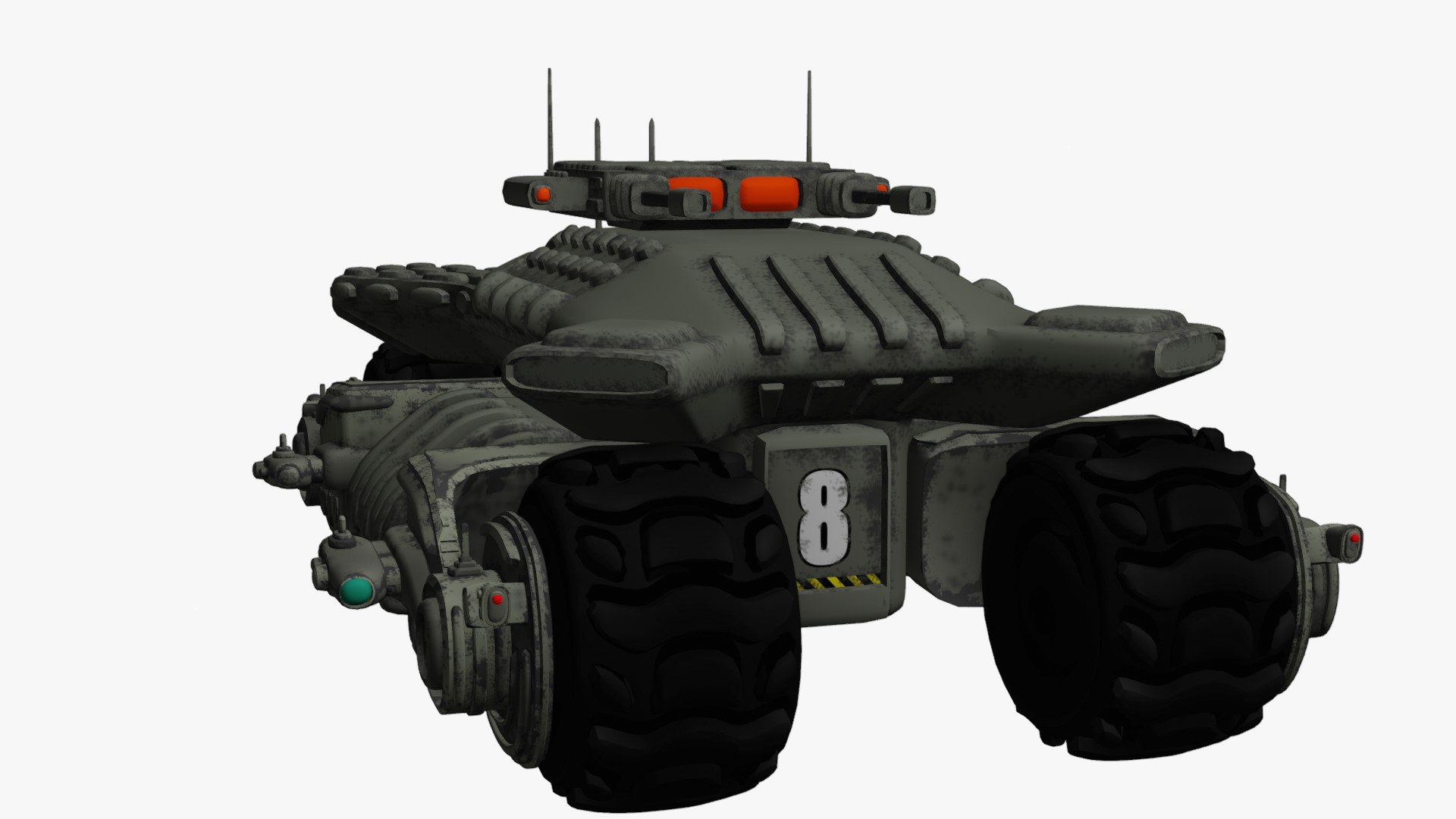 Scifi Futuristic combat vehicle 3D model - TurboSquid 2021822