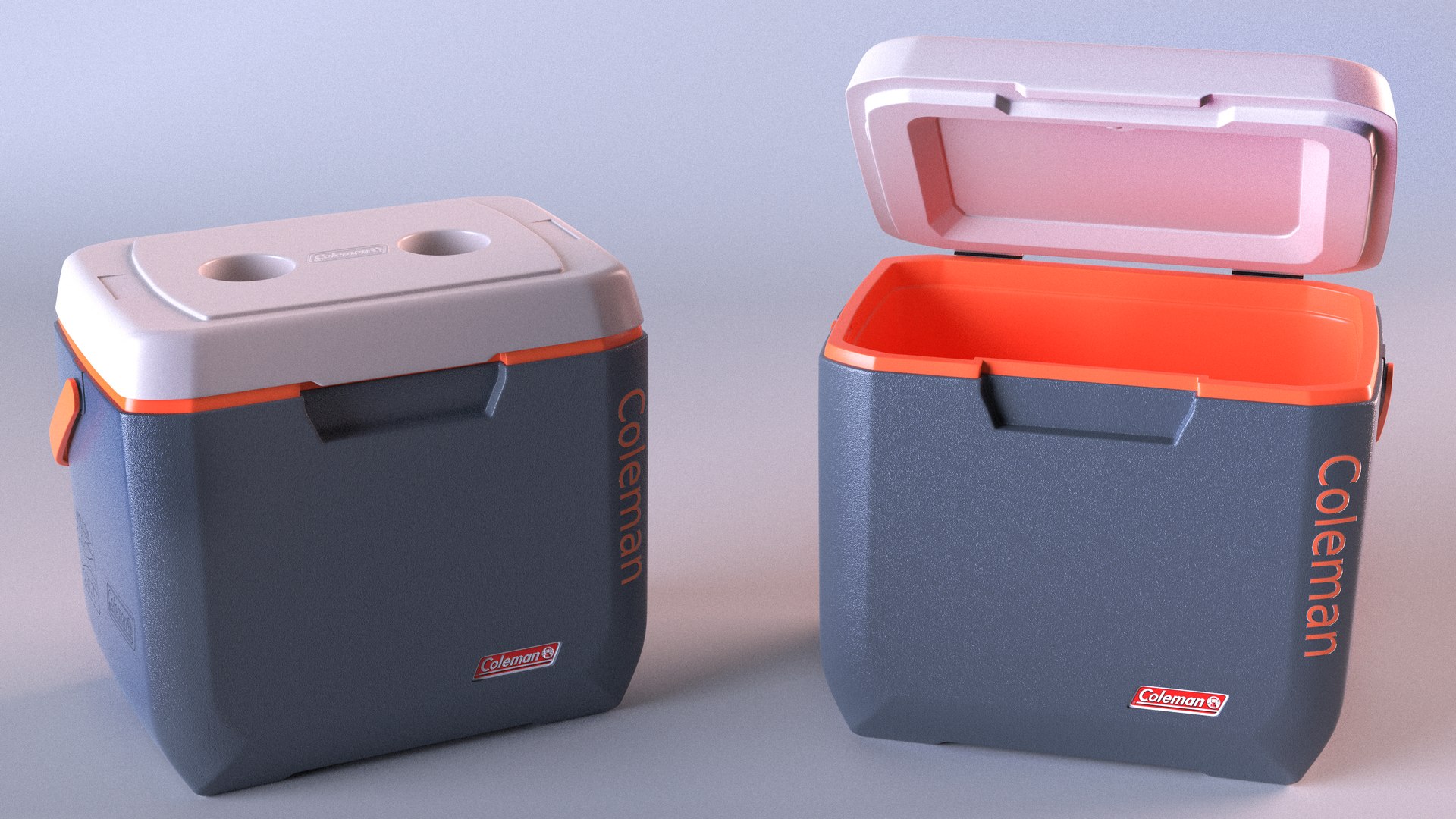 Coleman Cool Box 28 QT Gray Rigged 3D - TurboSquid 2108446