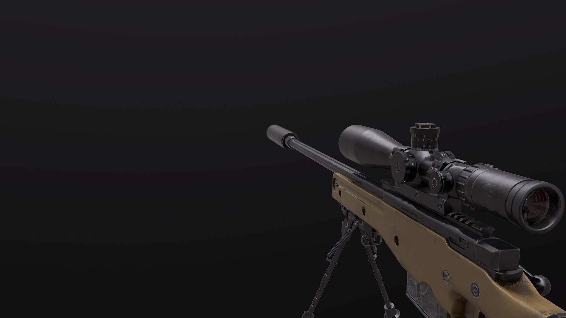 Awm Awp Rifle Model - TurboSquid 1346649
