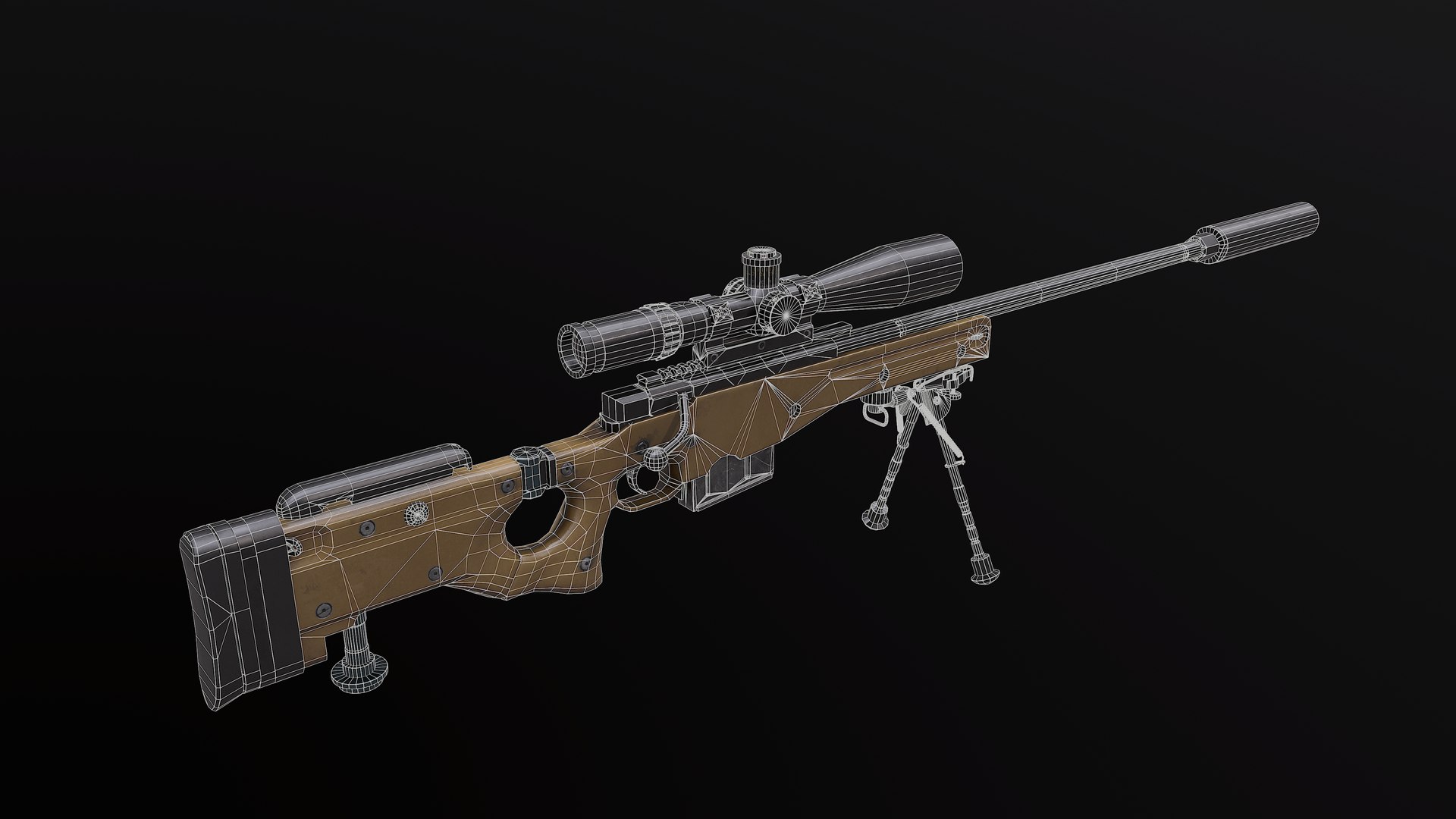 Awm Awp Rifle Model - TurboSquid 1346649