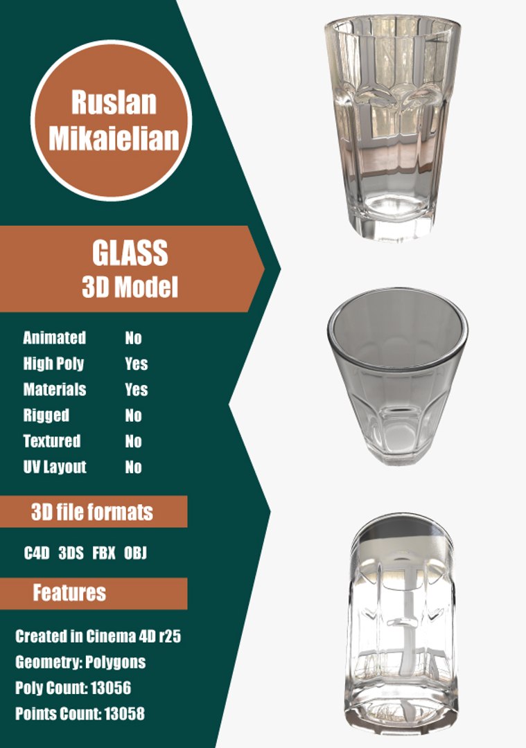 Glass Model - TurboSquid 2008121