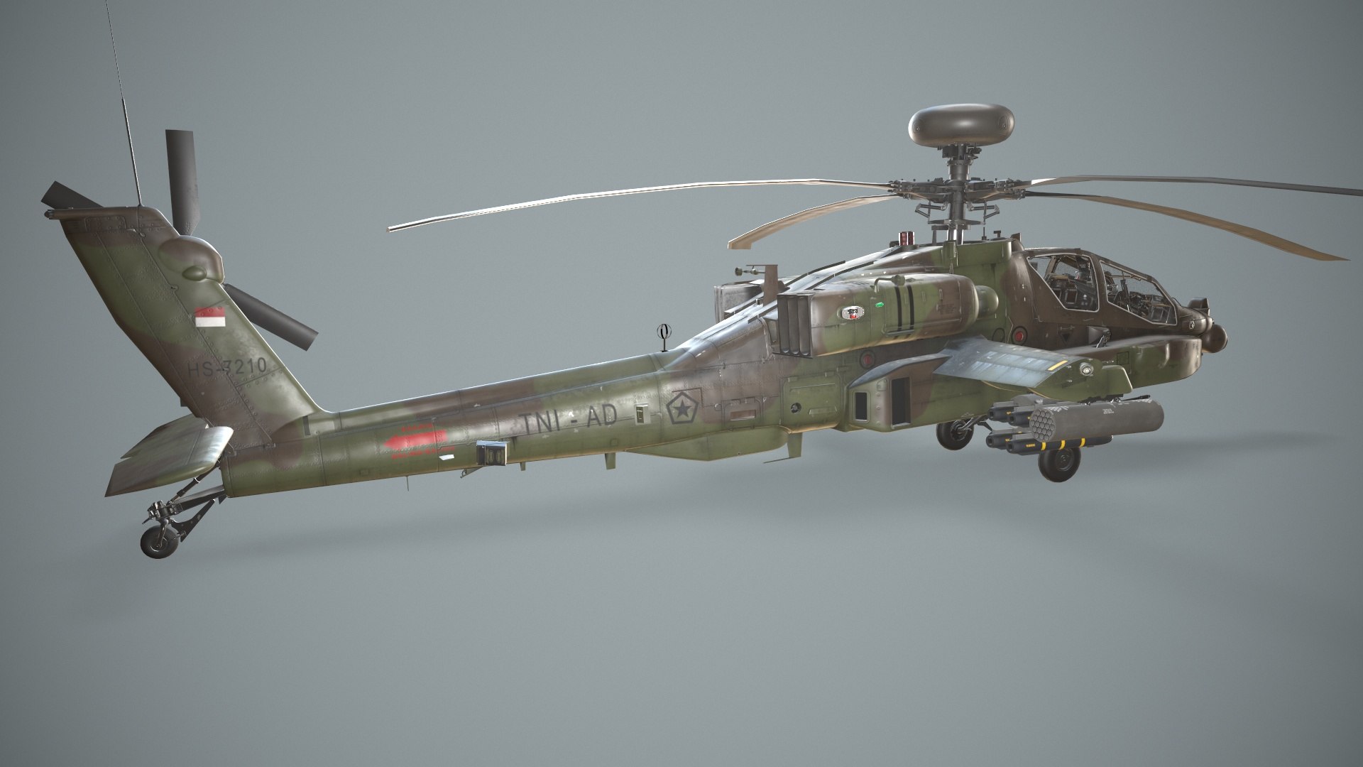 3D Apache AH-64E Guardian Indonesia Static - TurboSquid 2077643