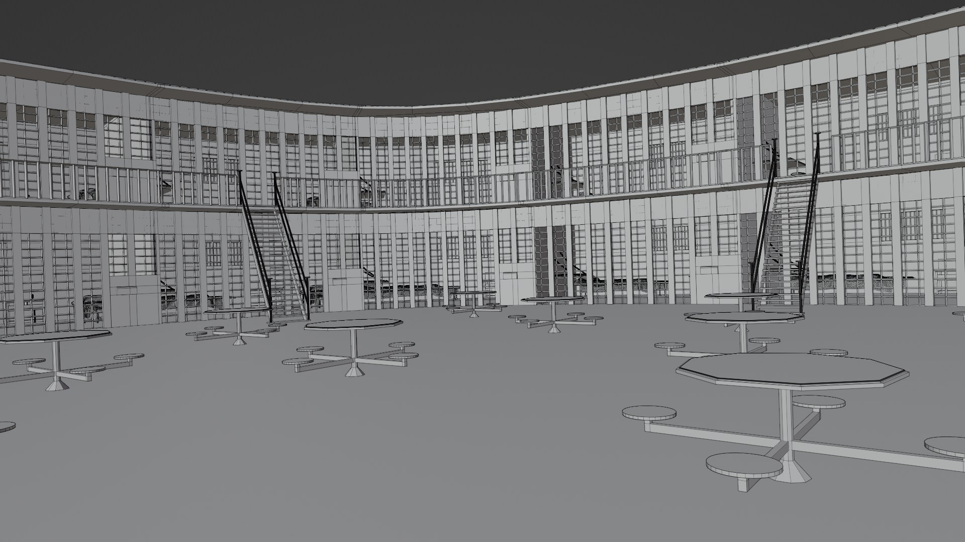 Prison Interior 3D Model - TurboSquid 2157303