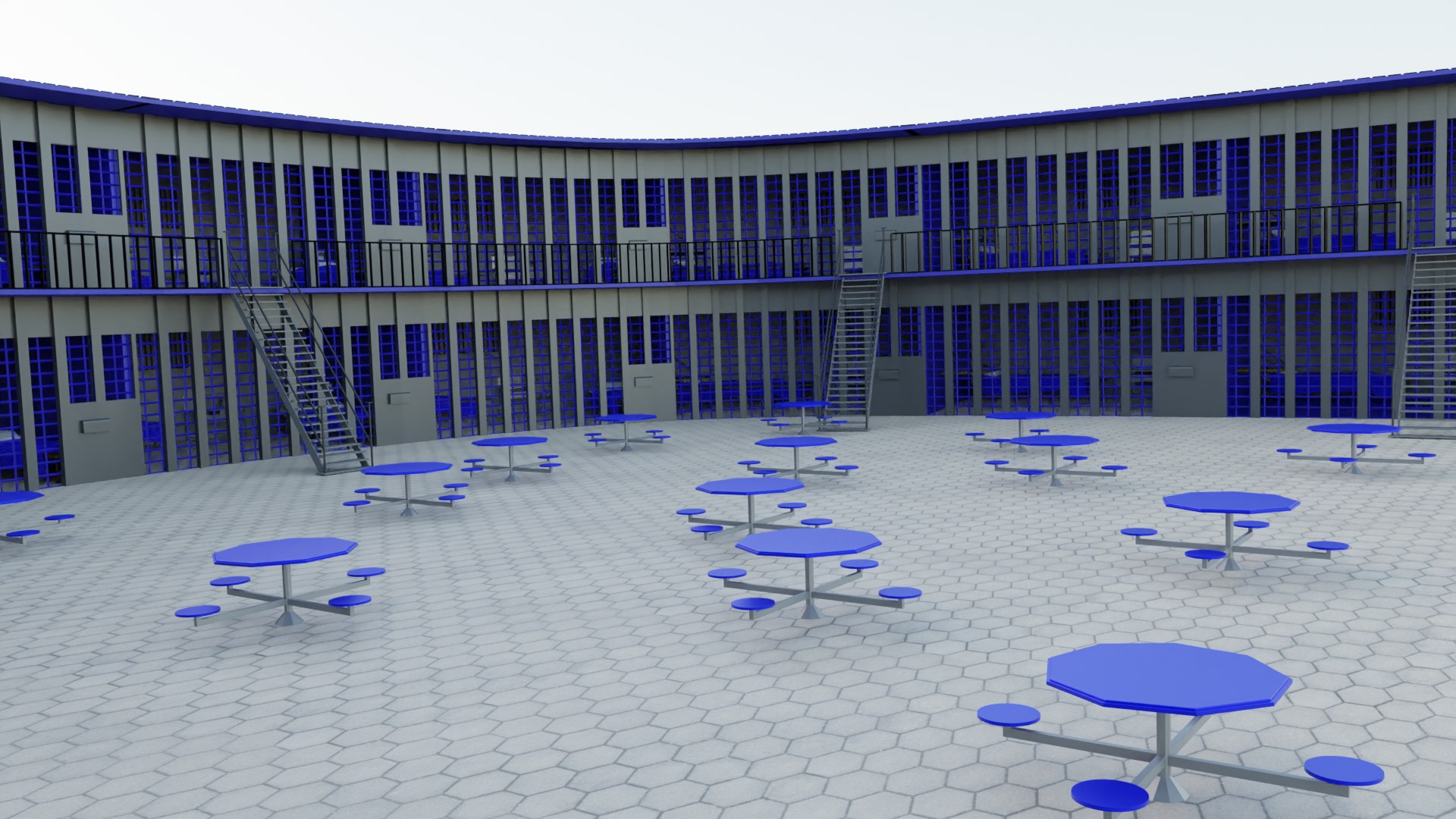 Prison Interior 3D Model - TurboSquid 2157303