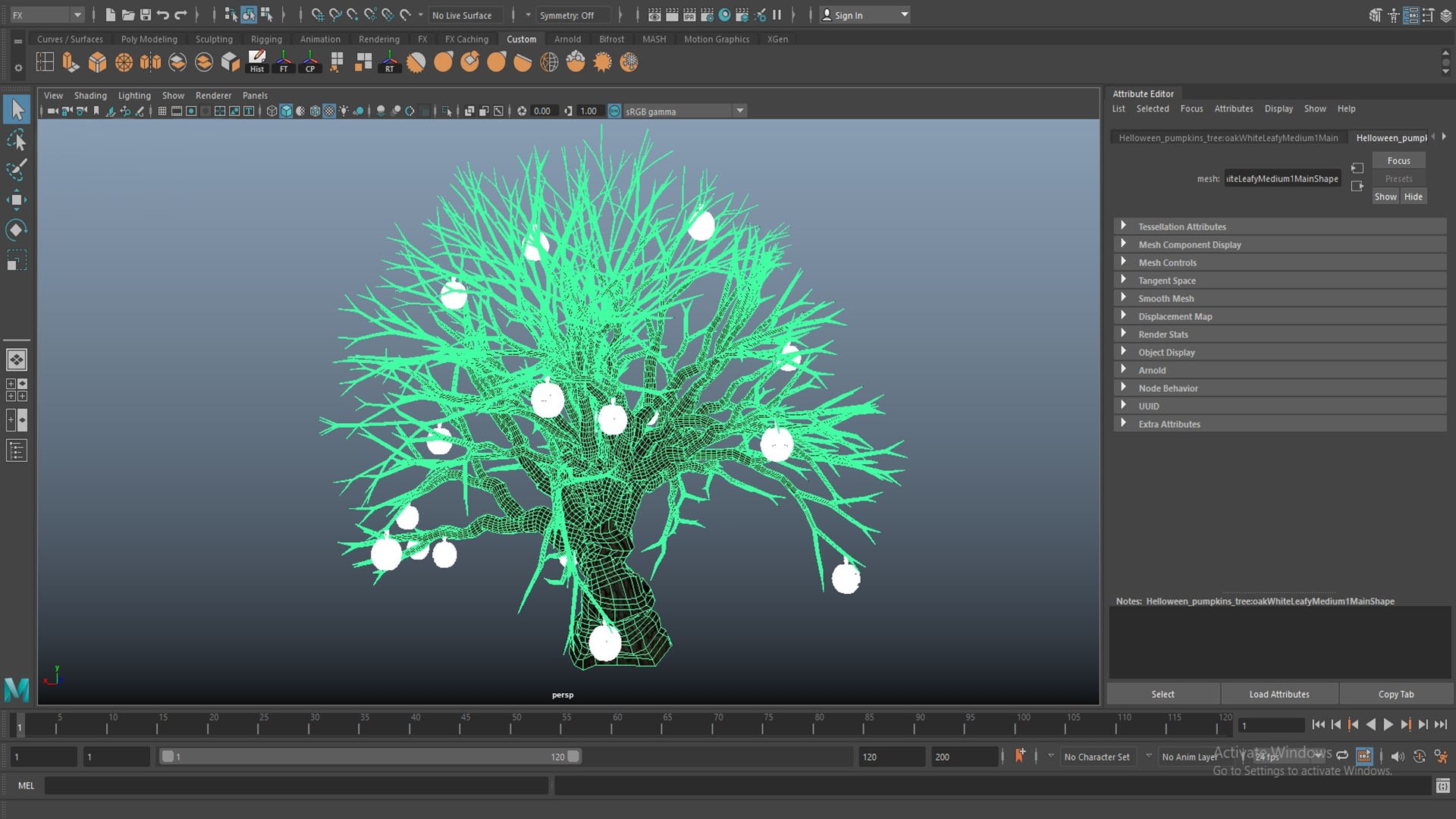 3D Pumpkins Tree Model - TurboSquid 1709942